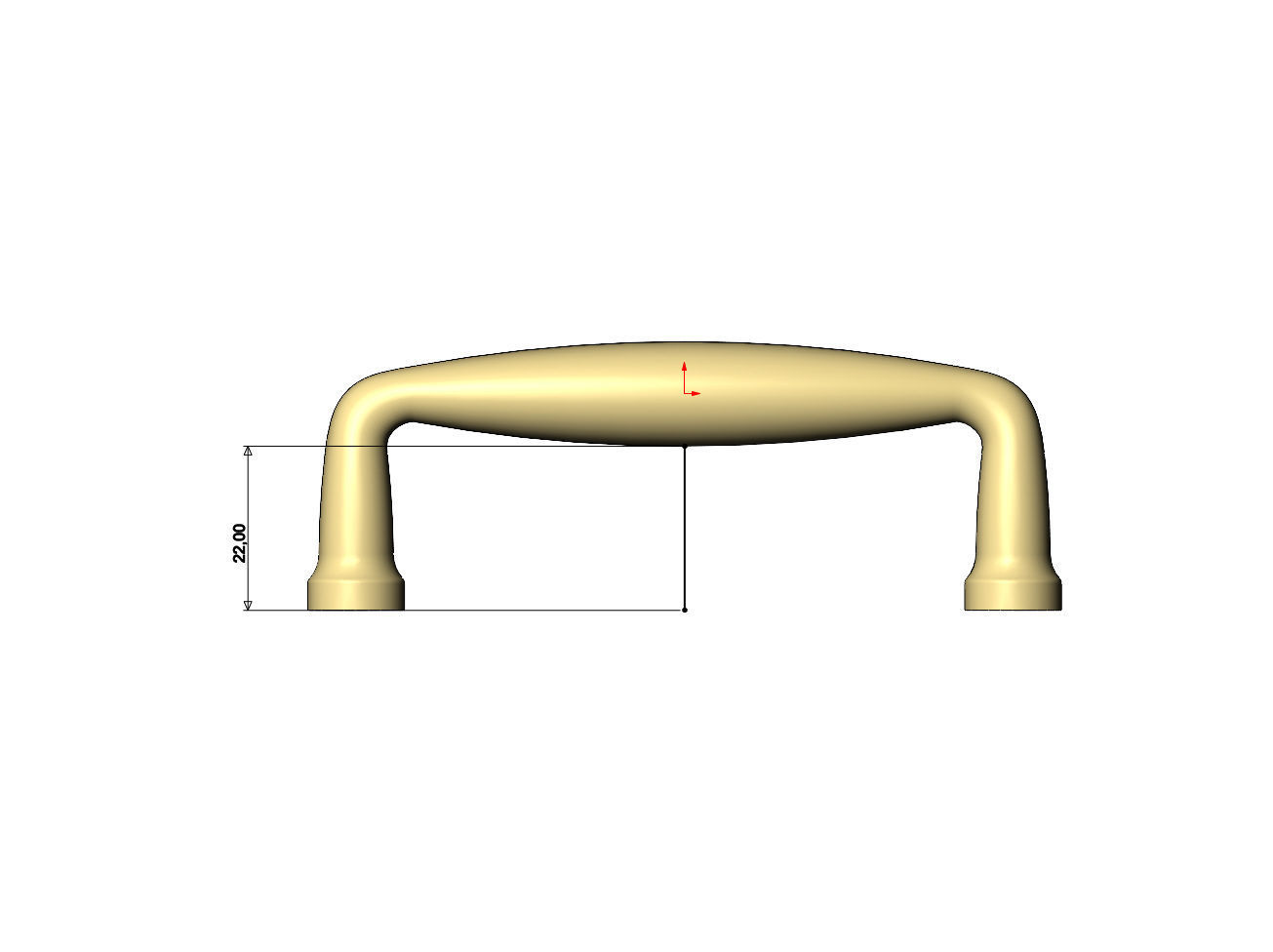 Cabinet drawer handle and pull N004 miniset 3D model 3D printable ...