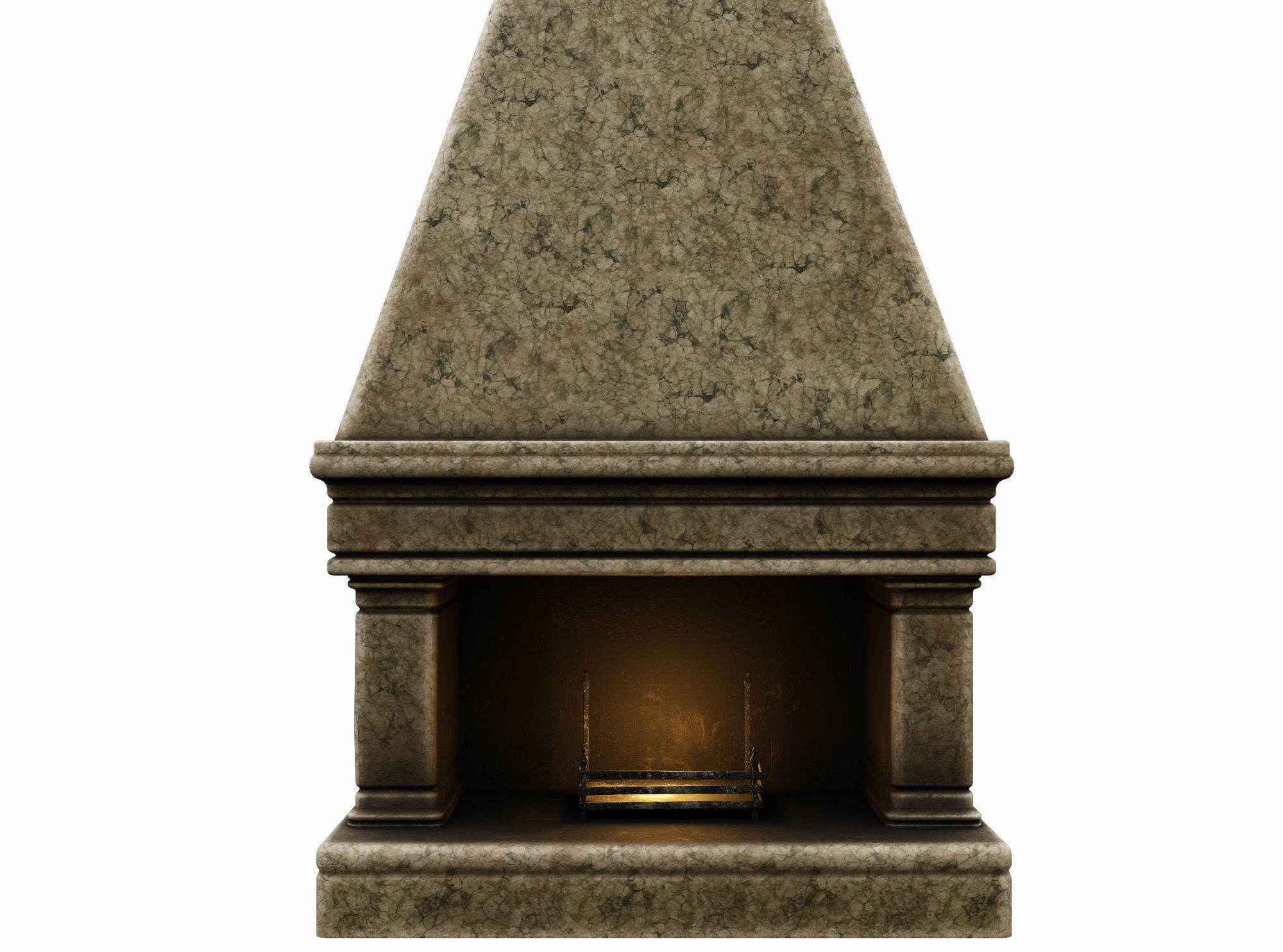 3D model Medieval Fireplace VR / AR / low-poly | CGTrader
