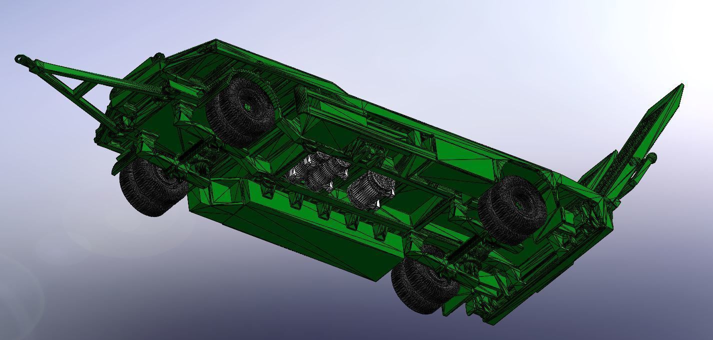 2 Axle Romork Trailer STL free 3D model 3D printable | CGTrader