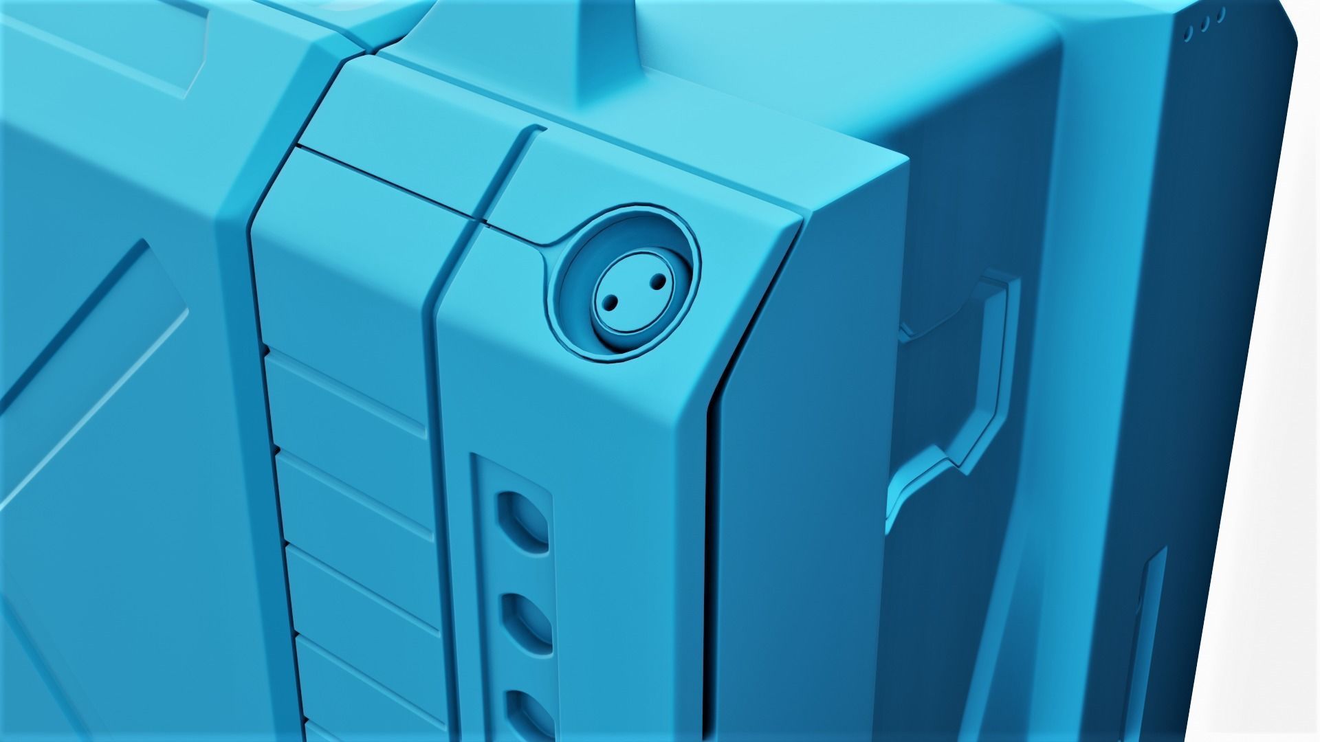 SCI-Fi Futuristic Computer free 3D model | CGTrader