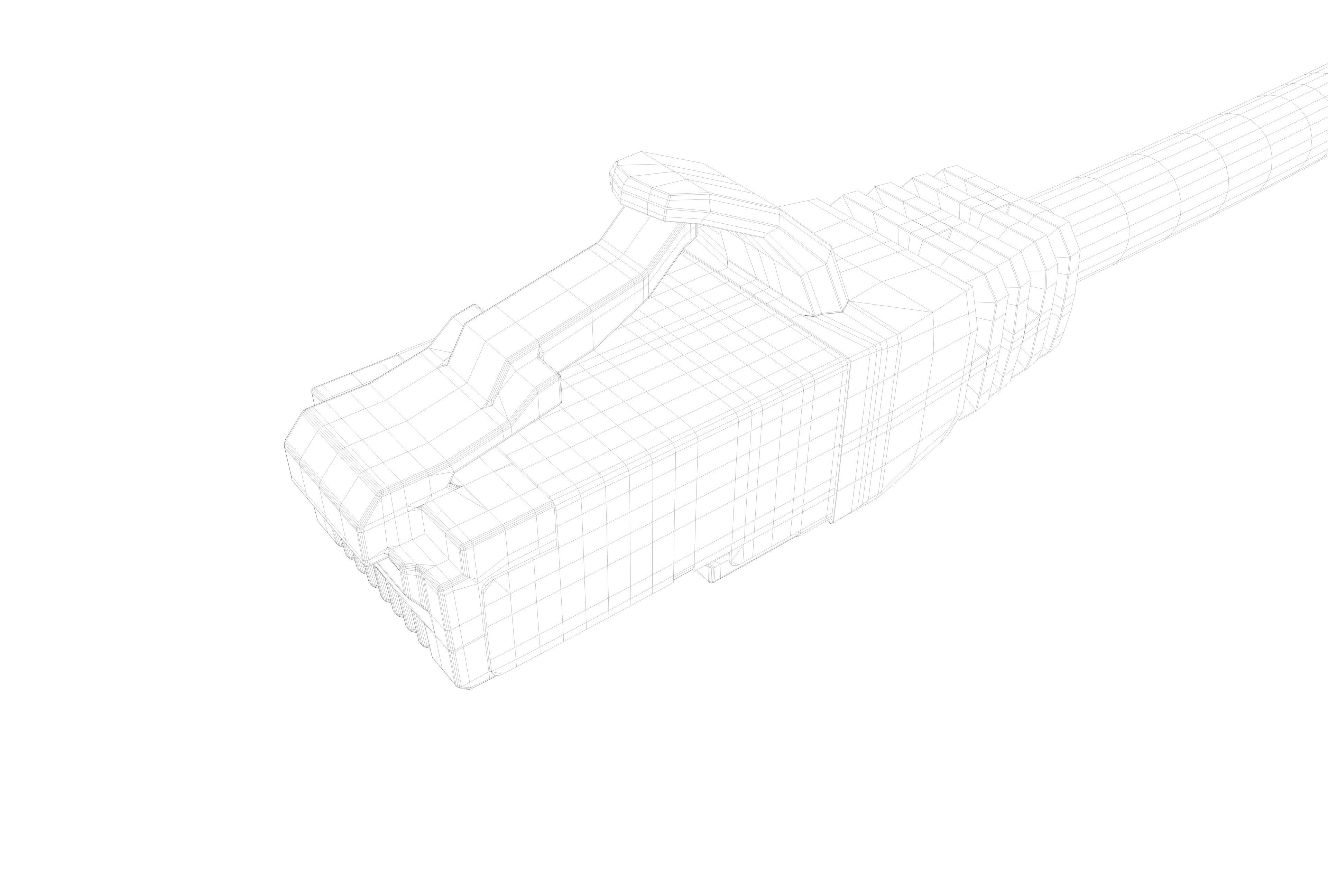 Rj45 UTP Ethernet Cable Detailed 3D model | CGTrader