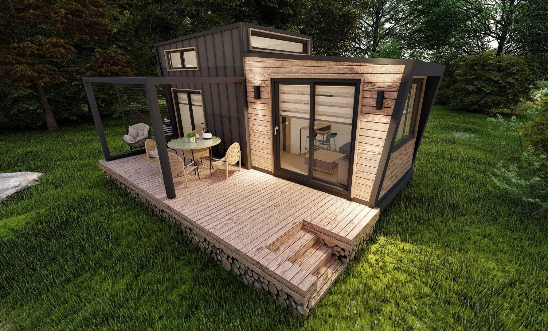 Tiny house design 3D model | CGTrader