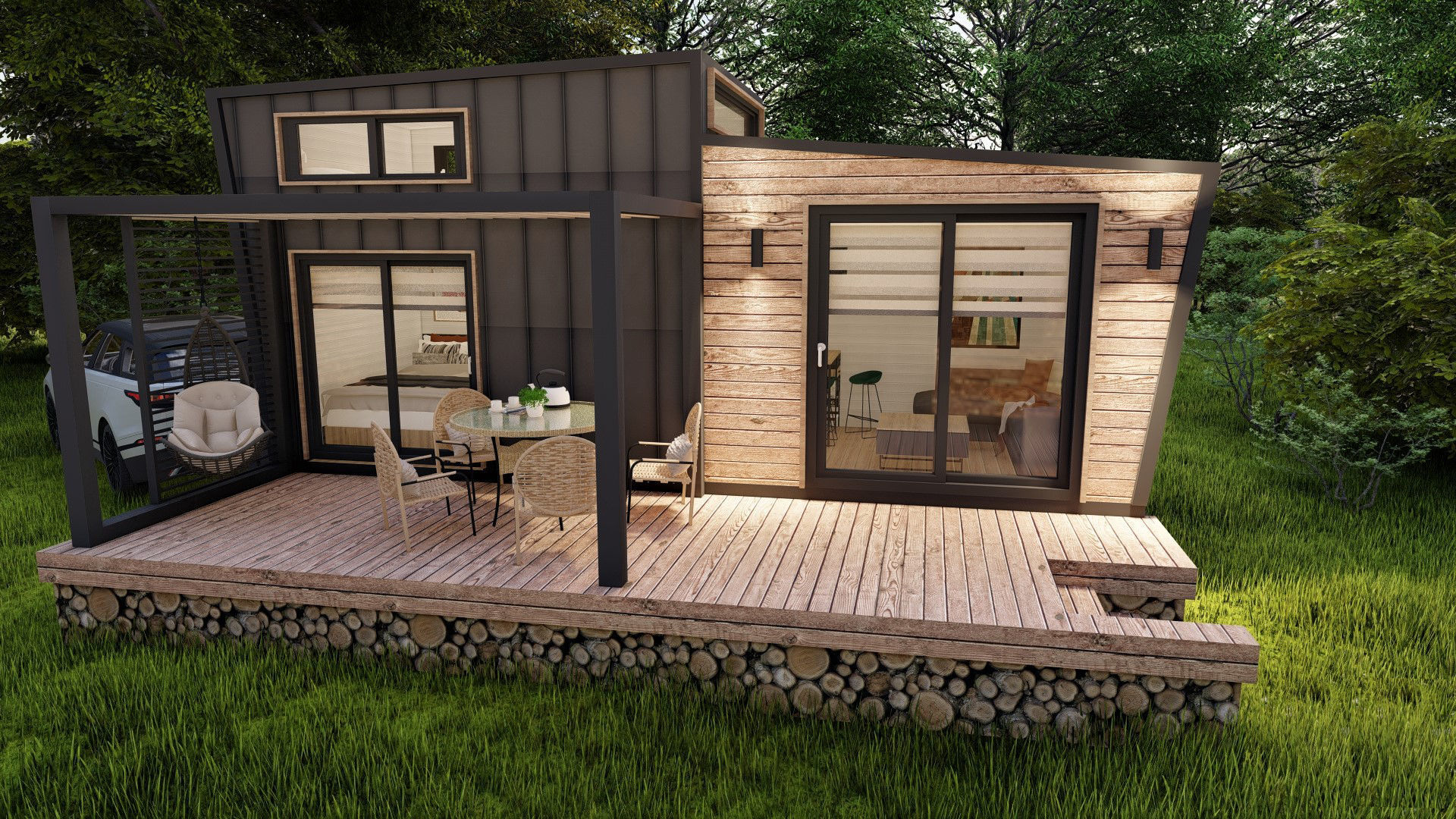Tiny house design 3D model | CGTrader
