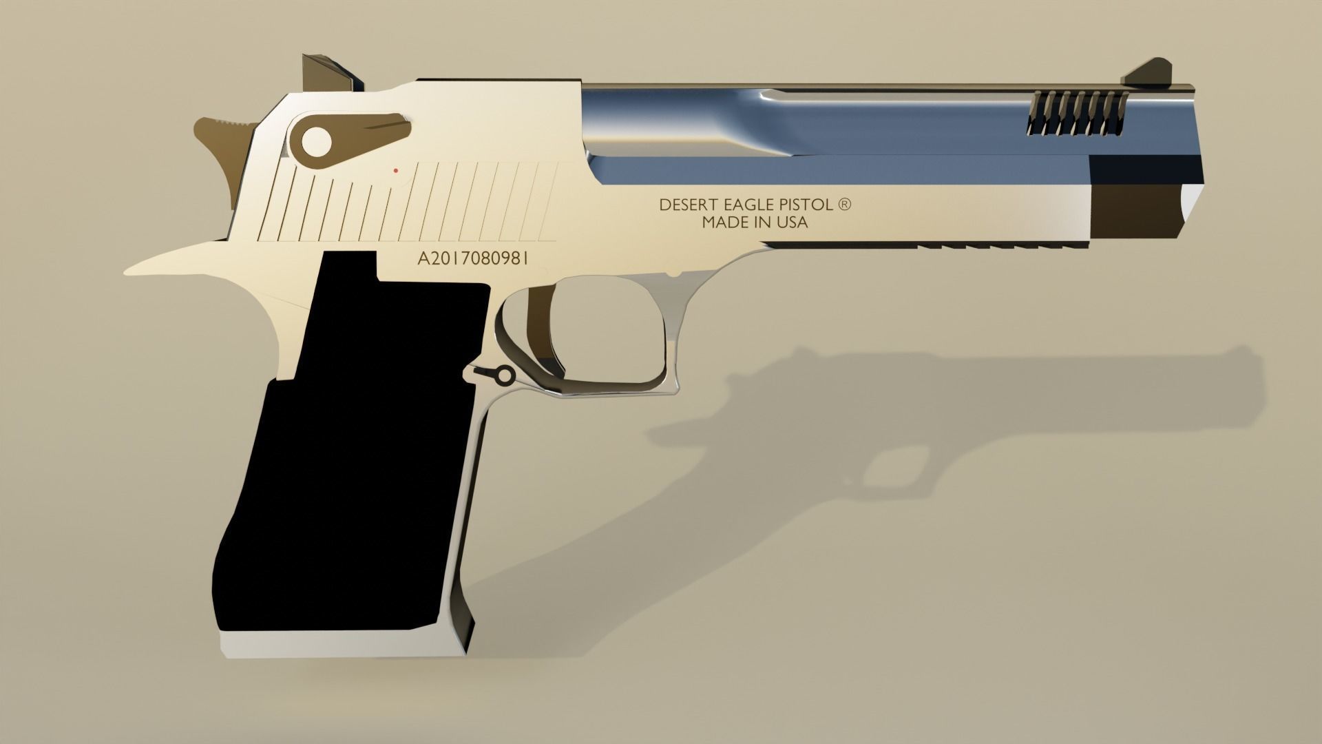 Desert Eagle pistol 3D model | CGTrader