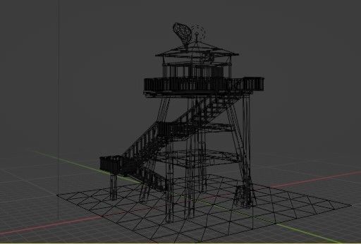 3D model Firewatch Tower LowPoly VR / AR / low-poly | CGTrader