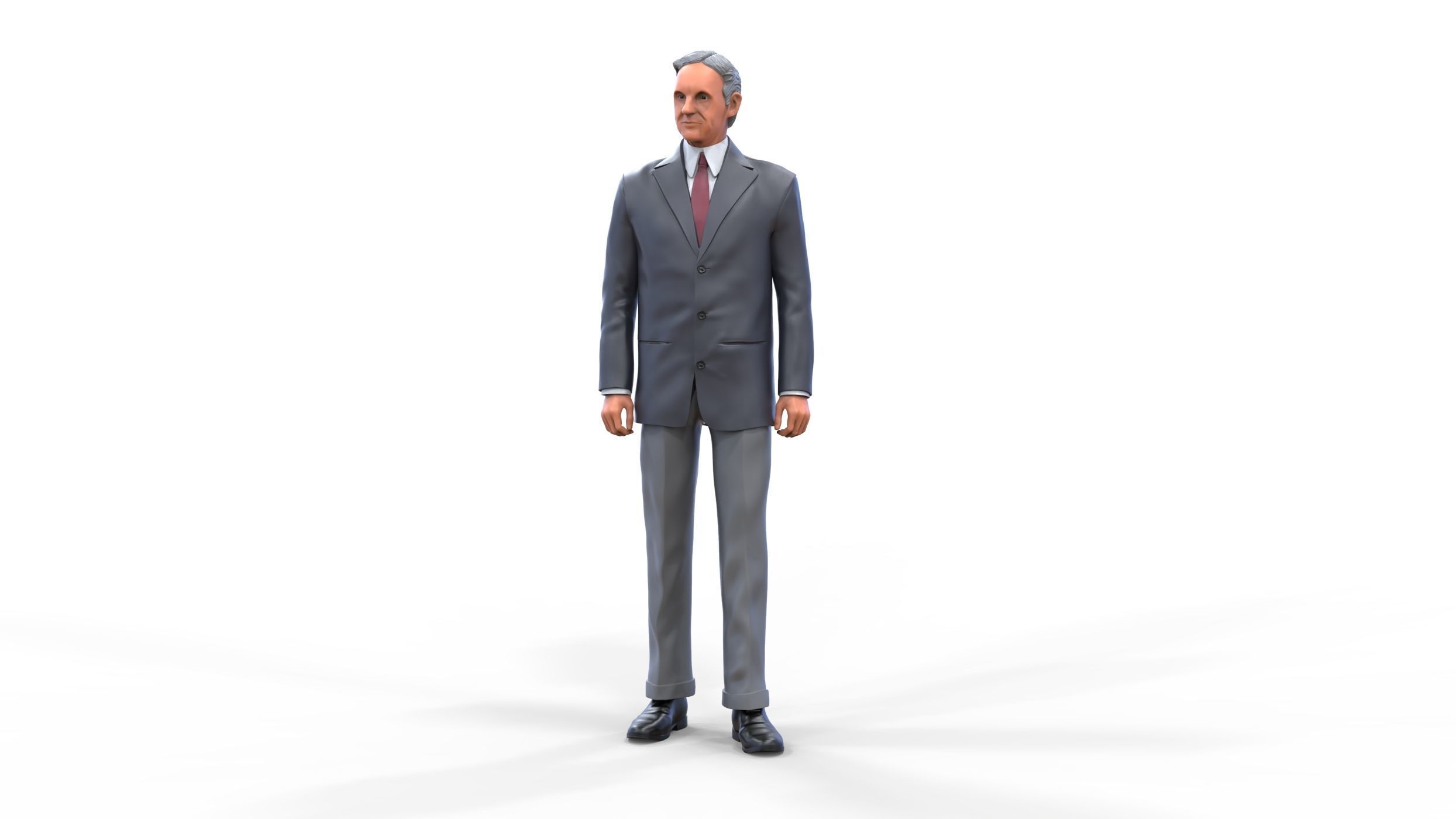 Henry Ford founder of the Ford Motor Company 3D model 3D printable ...