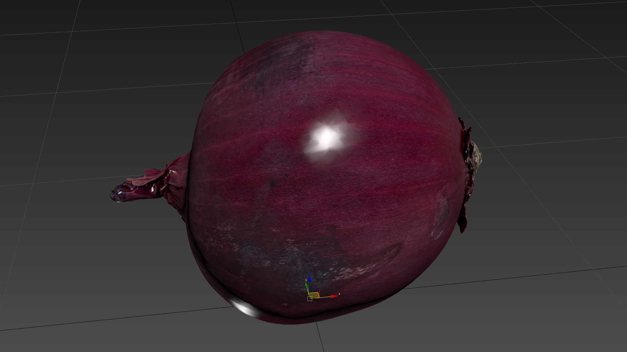 4K Red onion 3D model | CGTrader
