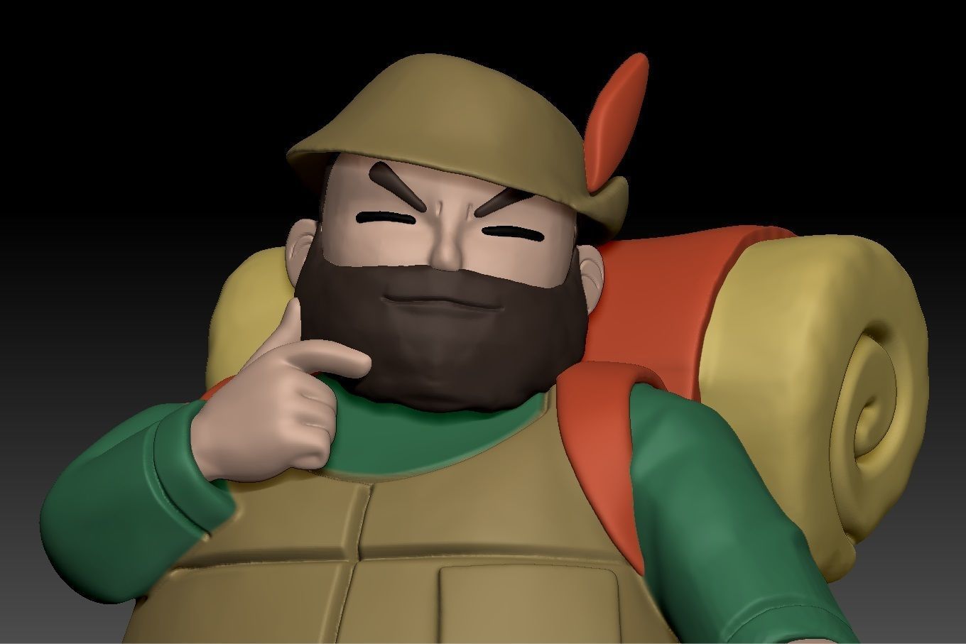 Pokemon Trainer Hiker 3D model 3D printable | CGTrader