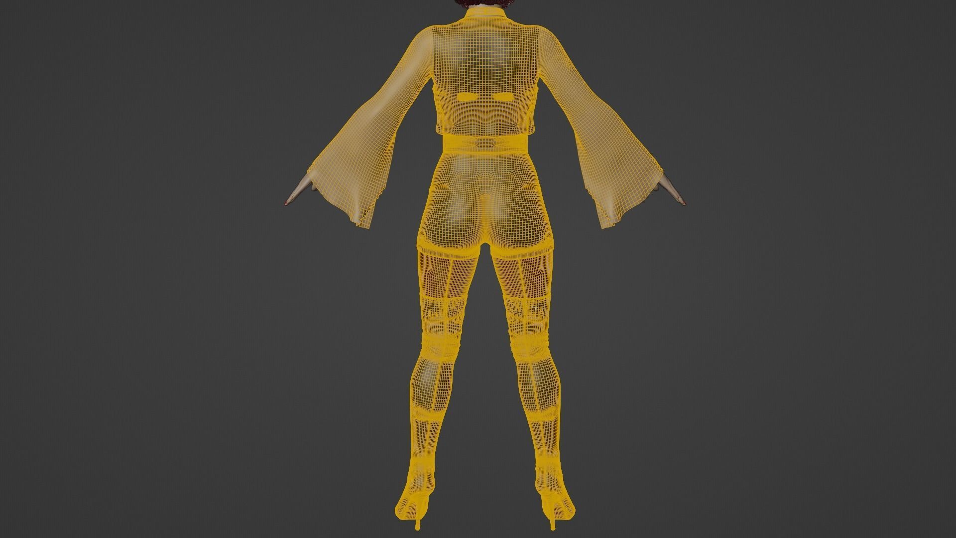 3d Model Realistic Female Character 189 With Dress Rigged 4k Textures Vr Ar Low Poly 