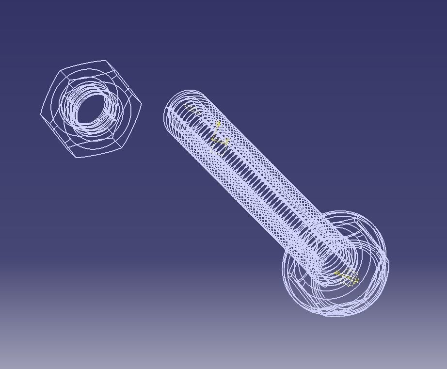 M5 Hex Bolt and Nut-02 3D model 3D printable | CGTrader