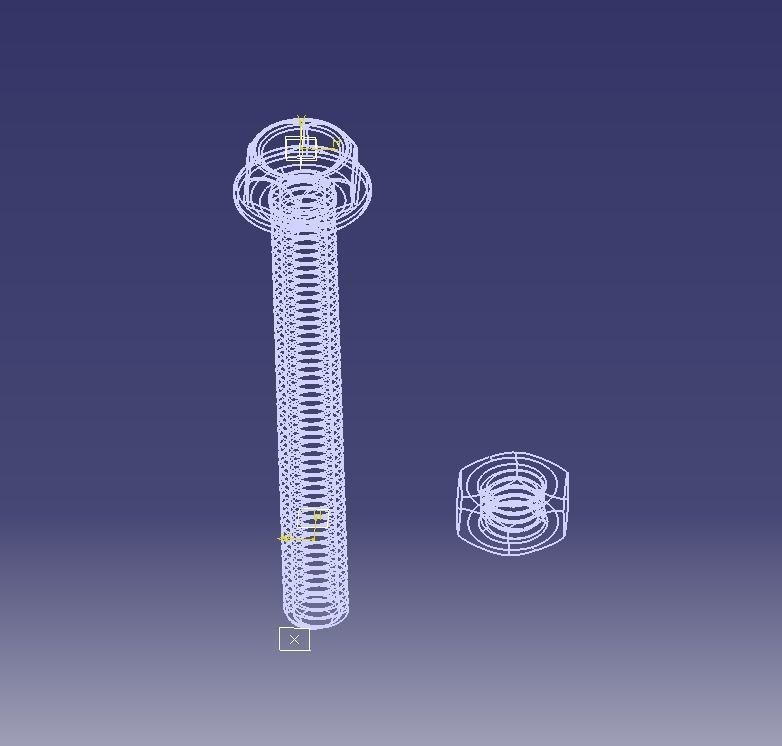 M5 Hex Bolt and Nut-02 3D model 3D printable | CGTrader