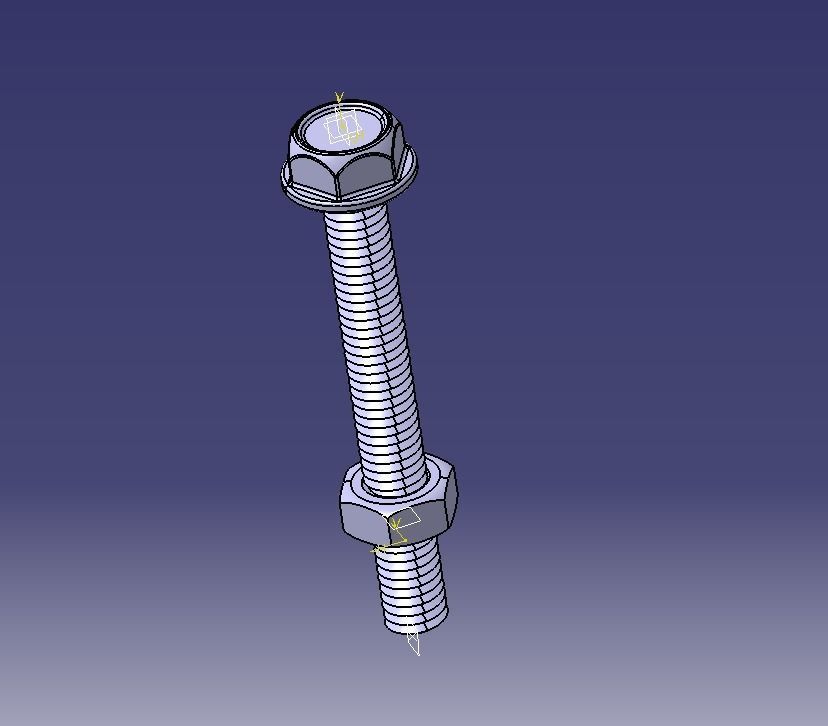 M5 Hex Bolt and Nut-02 3D model 3D printable | CGTrader