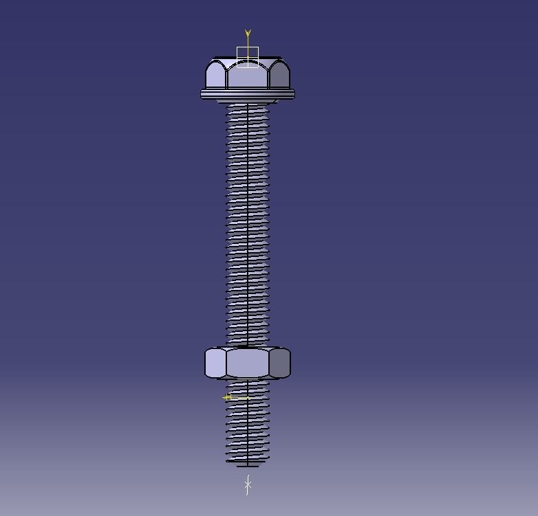 M5 Hex Bolt and Nut-02 3D model 3D printable | CGTrader