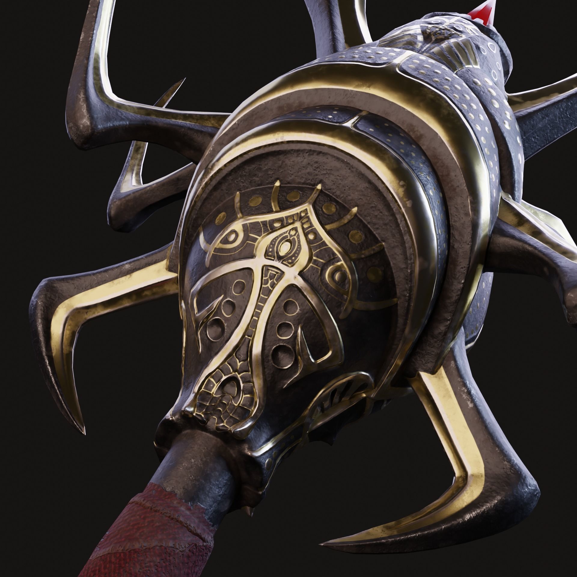 3D model Dark Mage Staff VR / AR / low-poly | CGTrader