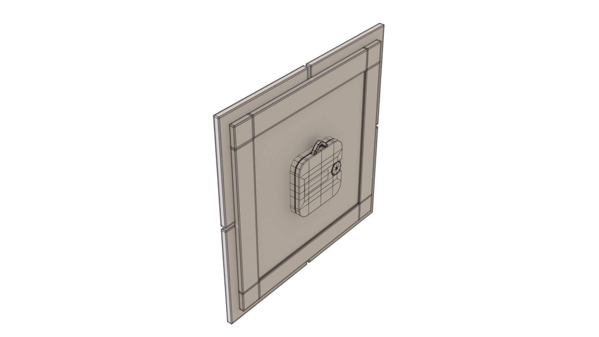 Minimalist Clock - Ocean Square 3D model | CGTrader