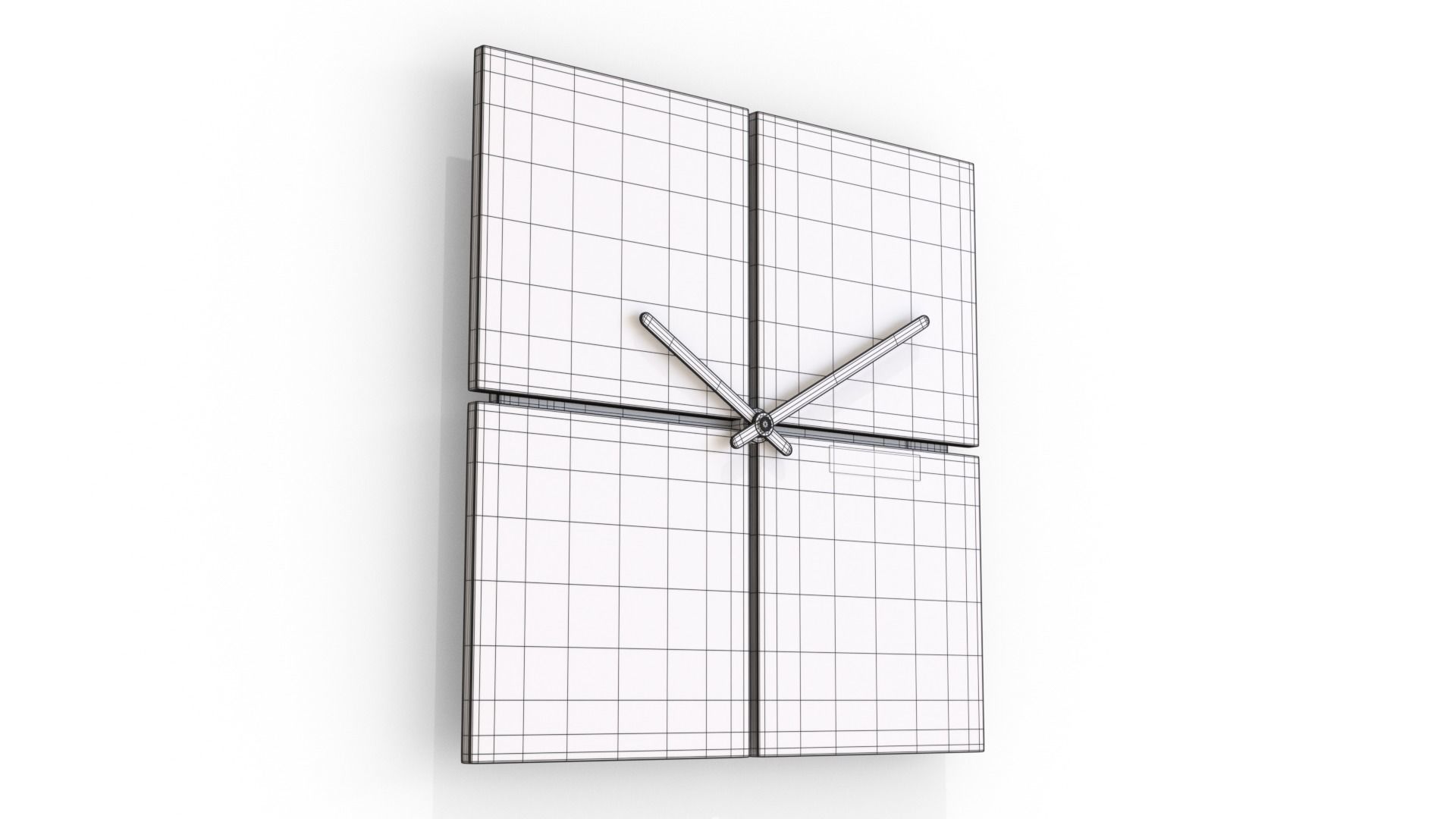 Minimalist Clock - Ocean Square 3D model | CGTrader