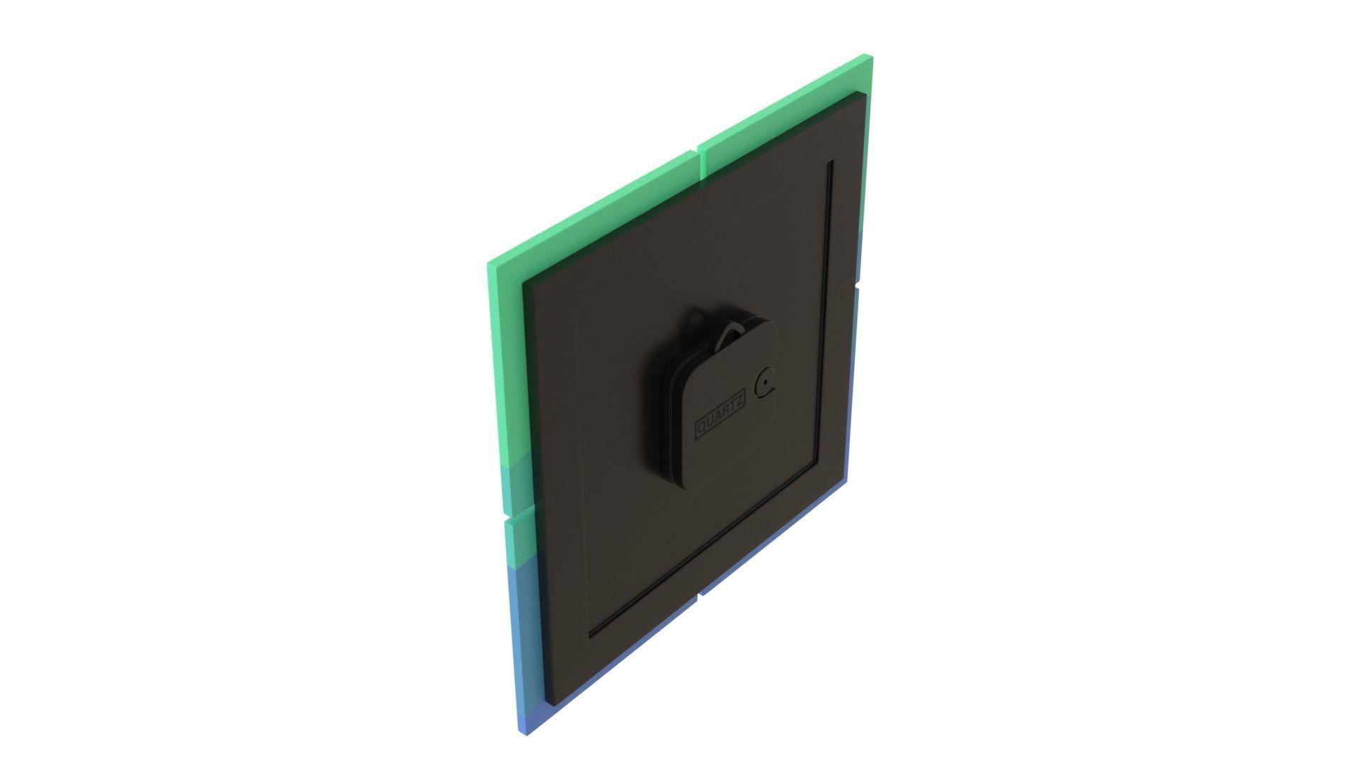 Minimalist Clock - Ocean Square 3D model | CGTrader