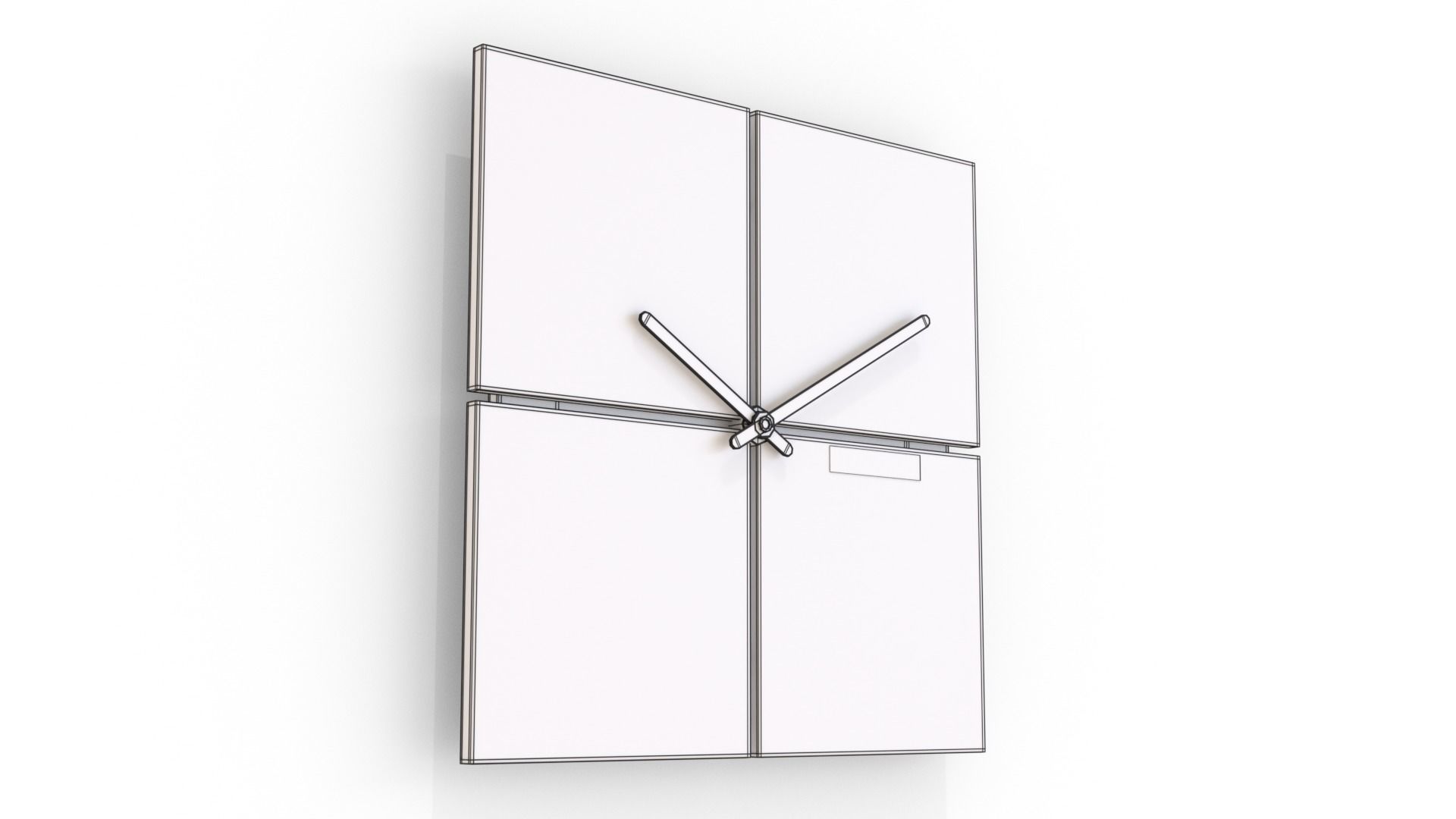 Minimalist Clock - Ocean Square 3D model | CGTrader