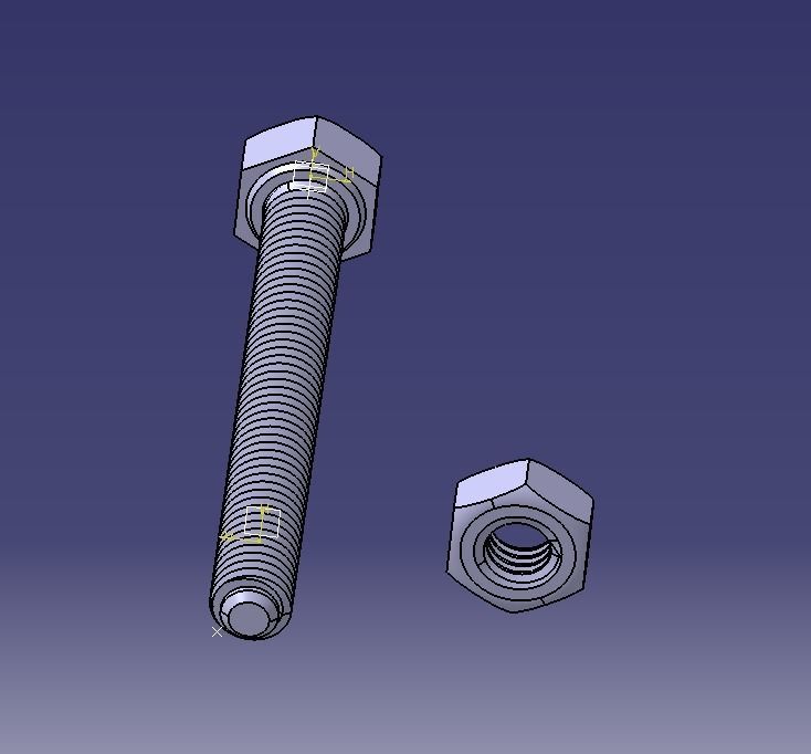 M5 x 40mm Full Thread Slotted Hex Bolts 3D model 3D printable | CGTrader