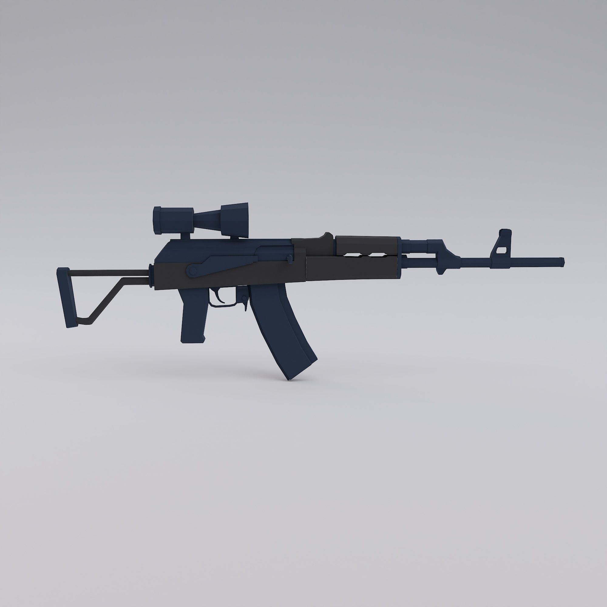 3D model FB Beryl assault rifle gun VR / AR / low-poly | CGTrader