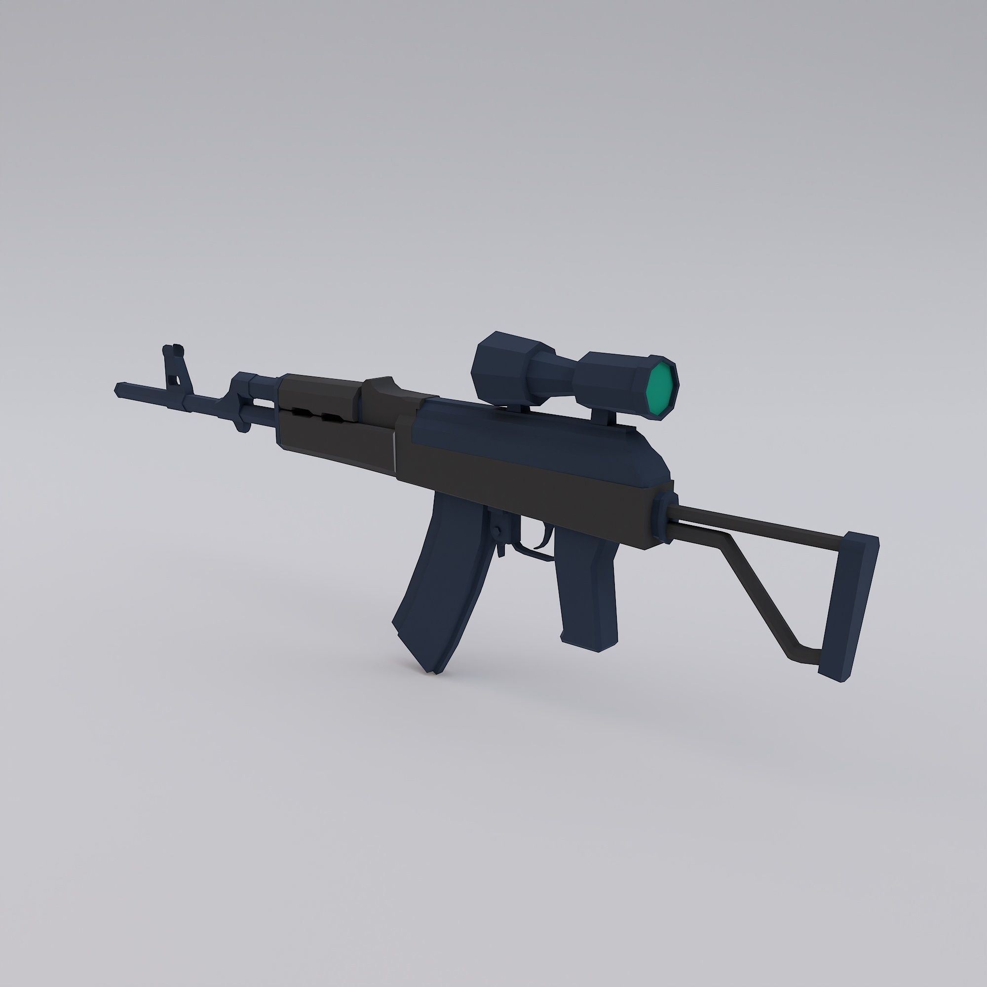 3D model FB Beryl assault rifle gun VR / AR / low-poly | CGTrader