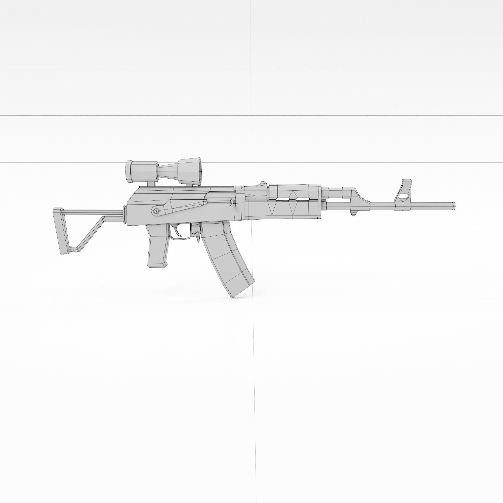 3D model FB Beryl assault rifle gun VR / AR / low-poly | CGTrader