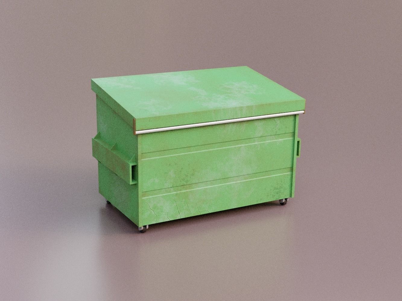 3D model Dumpster Lowpoly Highly Detailed Texture VR / AR / low-poly ...