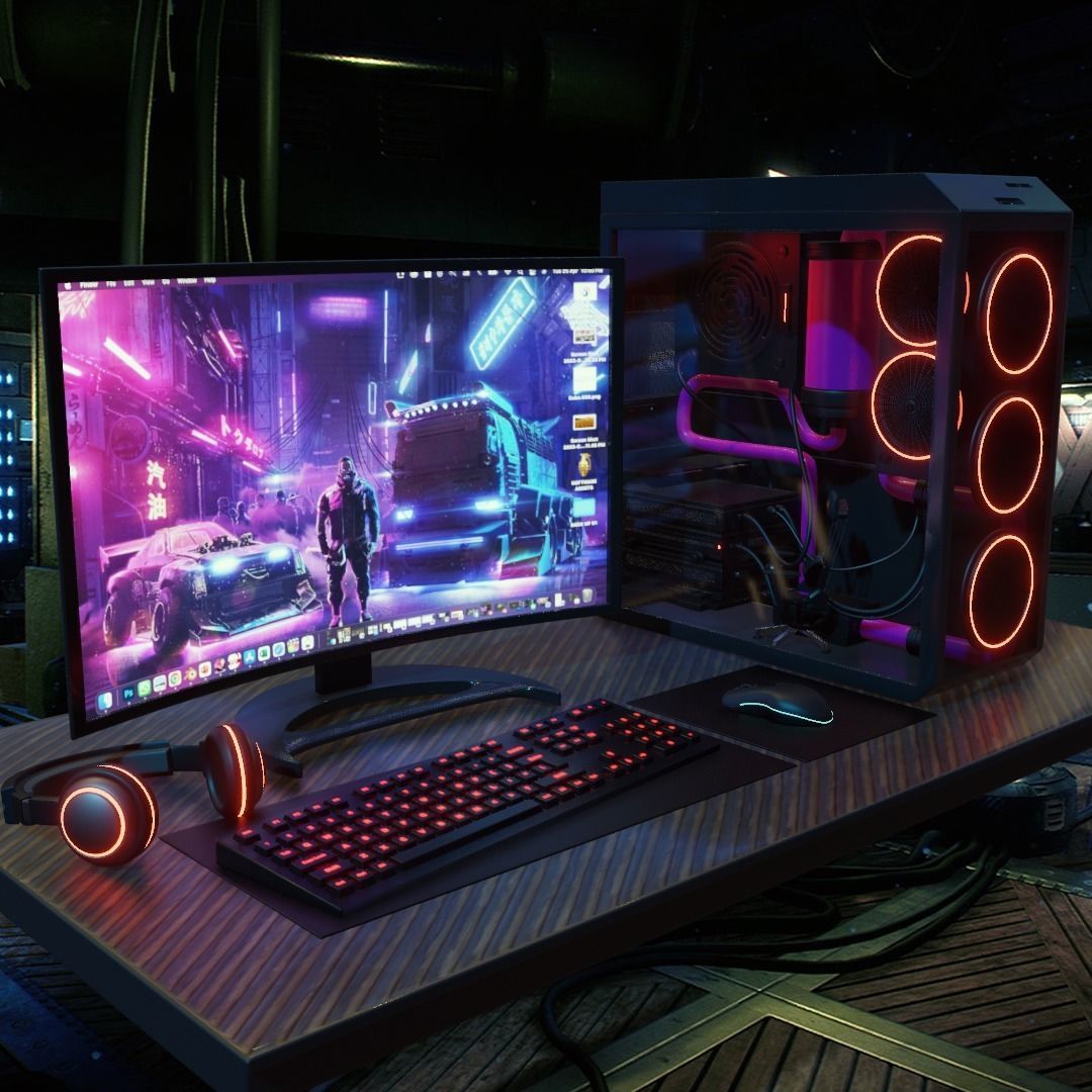 3D model Computer Gaming Desktop PC VR / AR / low-poly | CGTrader