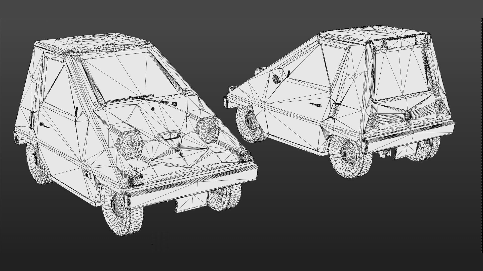 3D model Sebring-Vanguard Citicar Comuta car - set of 6 colors VR / AR ...