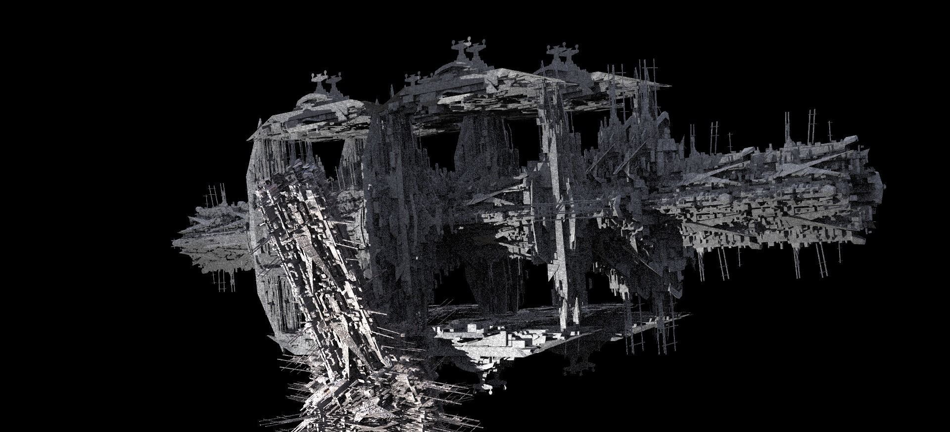 Mega Sci-Fi city Space station Kitbash 1 3D model | CGTrader