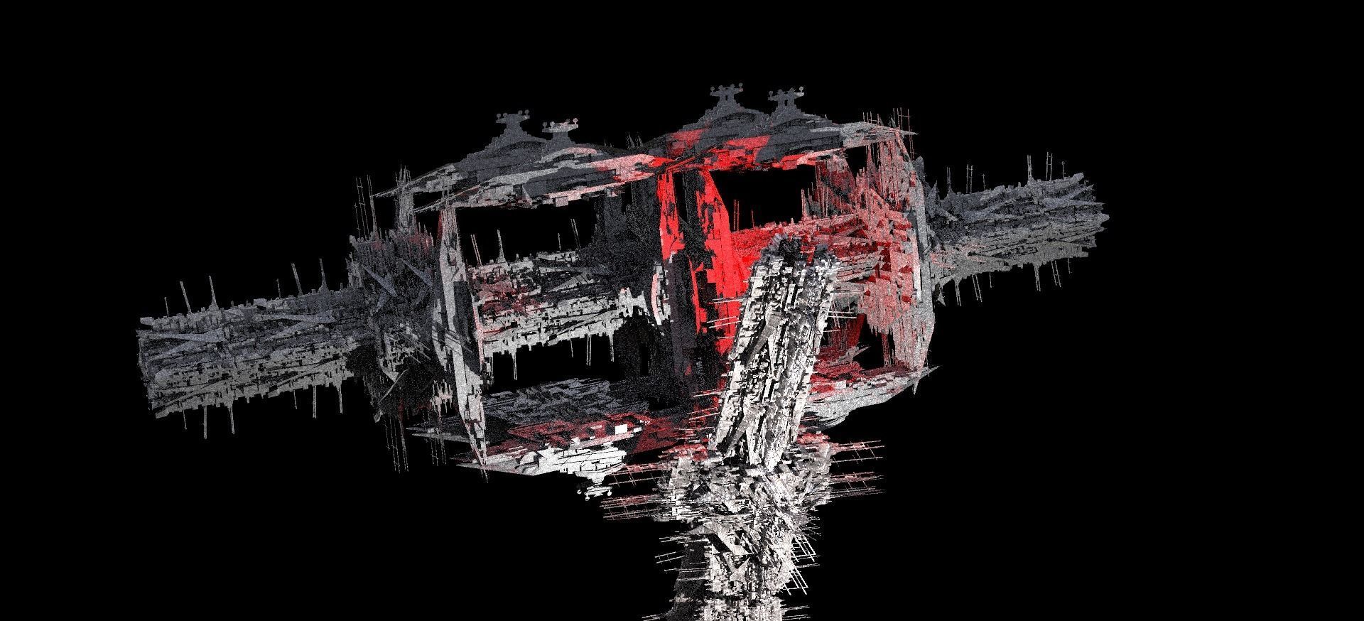 Mega Sci-Fi city Space station Kitbash 2 3D model | CGTrader