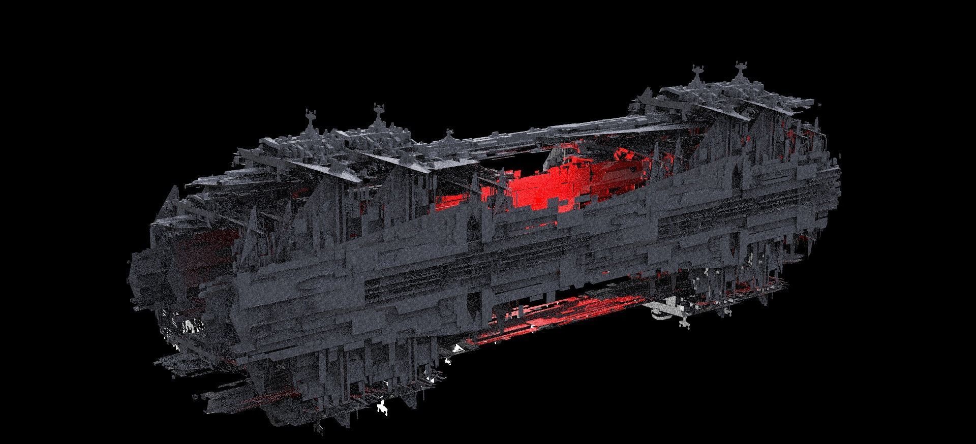 Mega Sci-Fi city Space station Rig 3D model | CGTrader