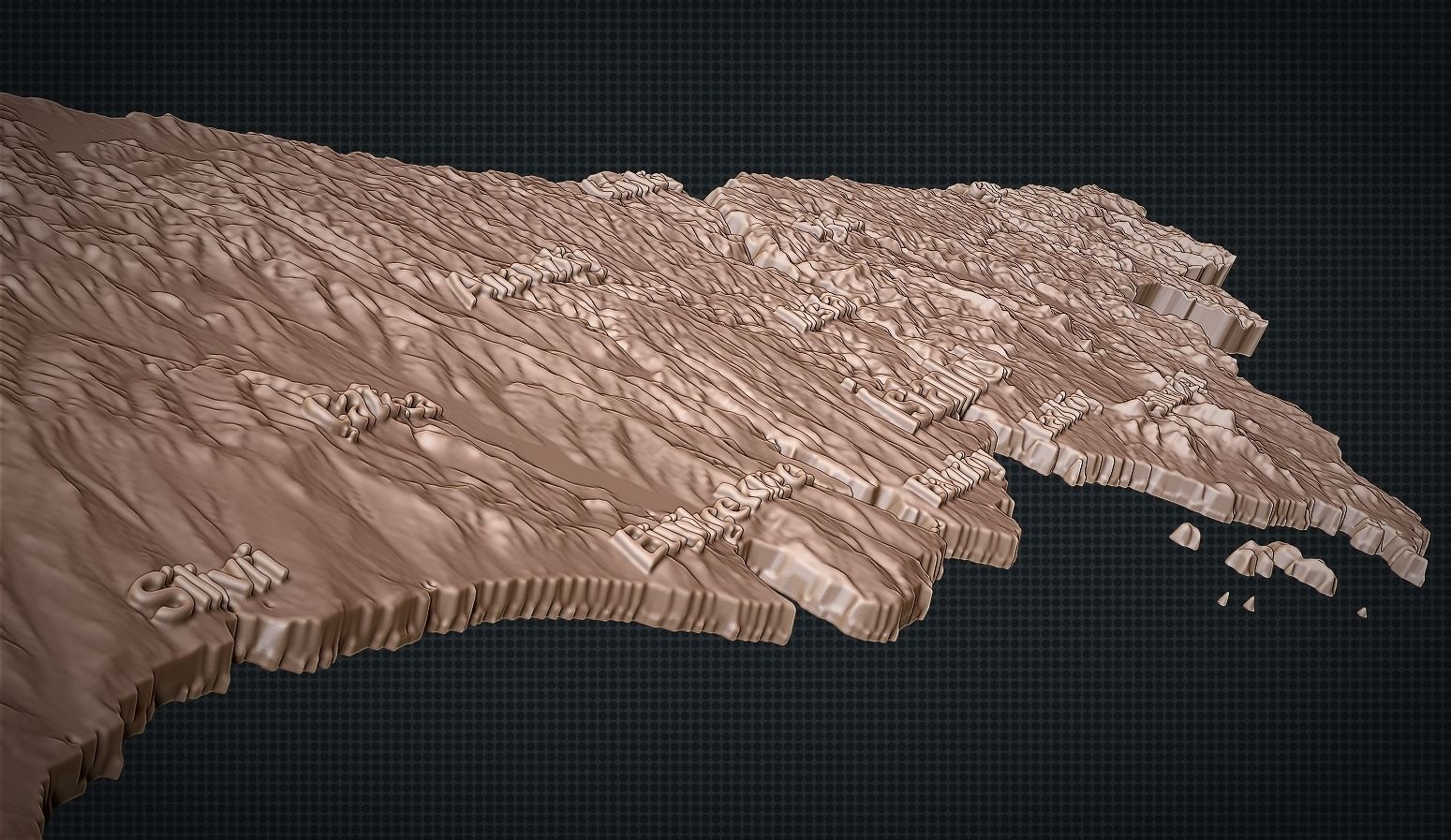 Istanbul City 3d map 3D model 3D printable | CGTrader