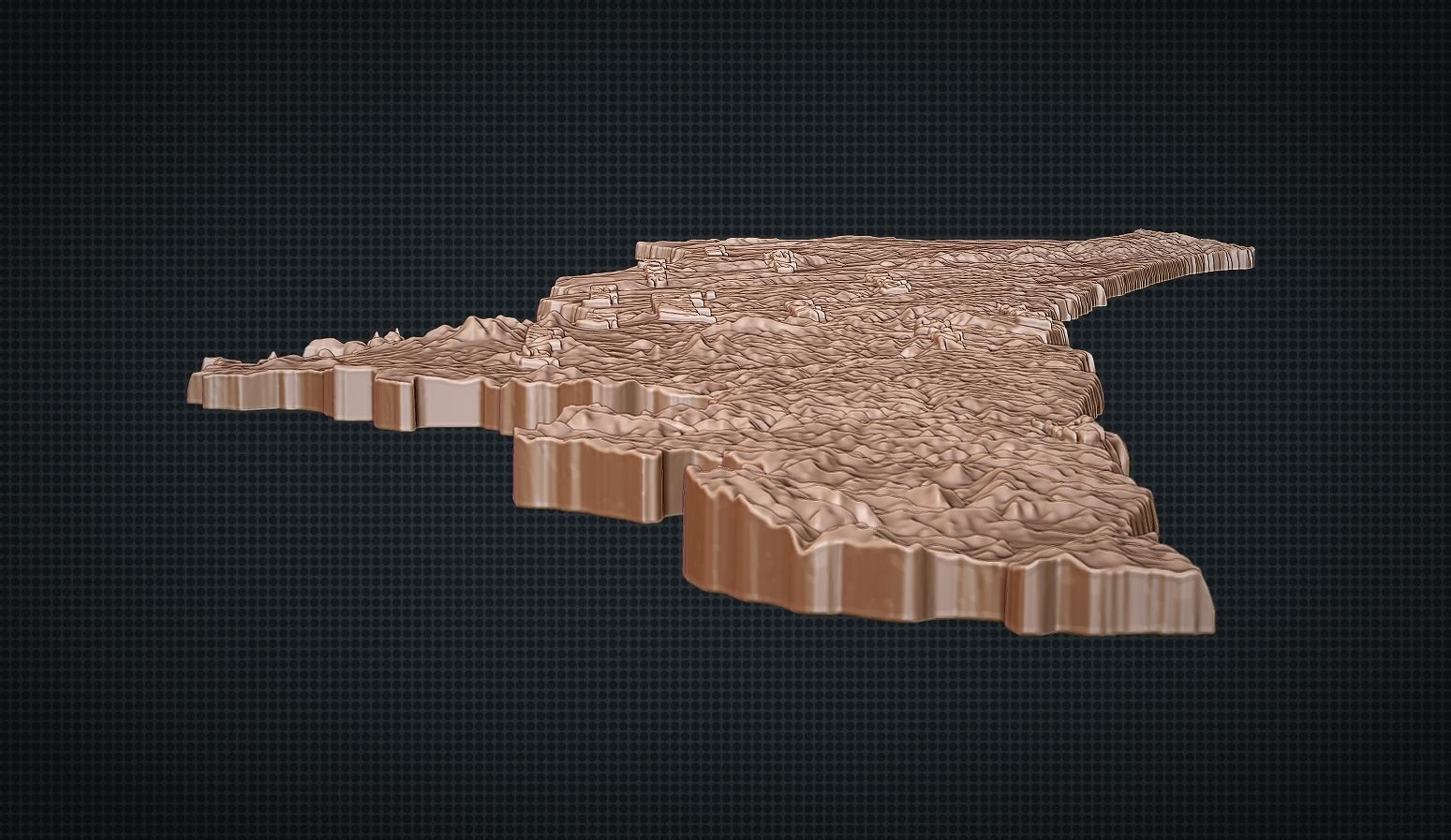 Istanbul City 3d map 3D model 3D printable | CGTrader