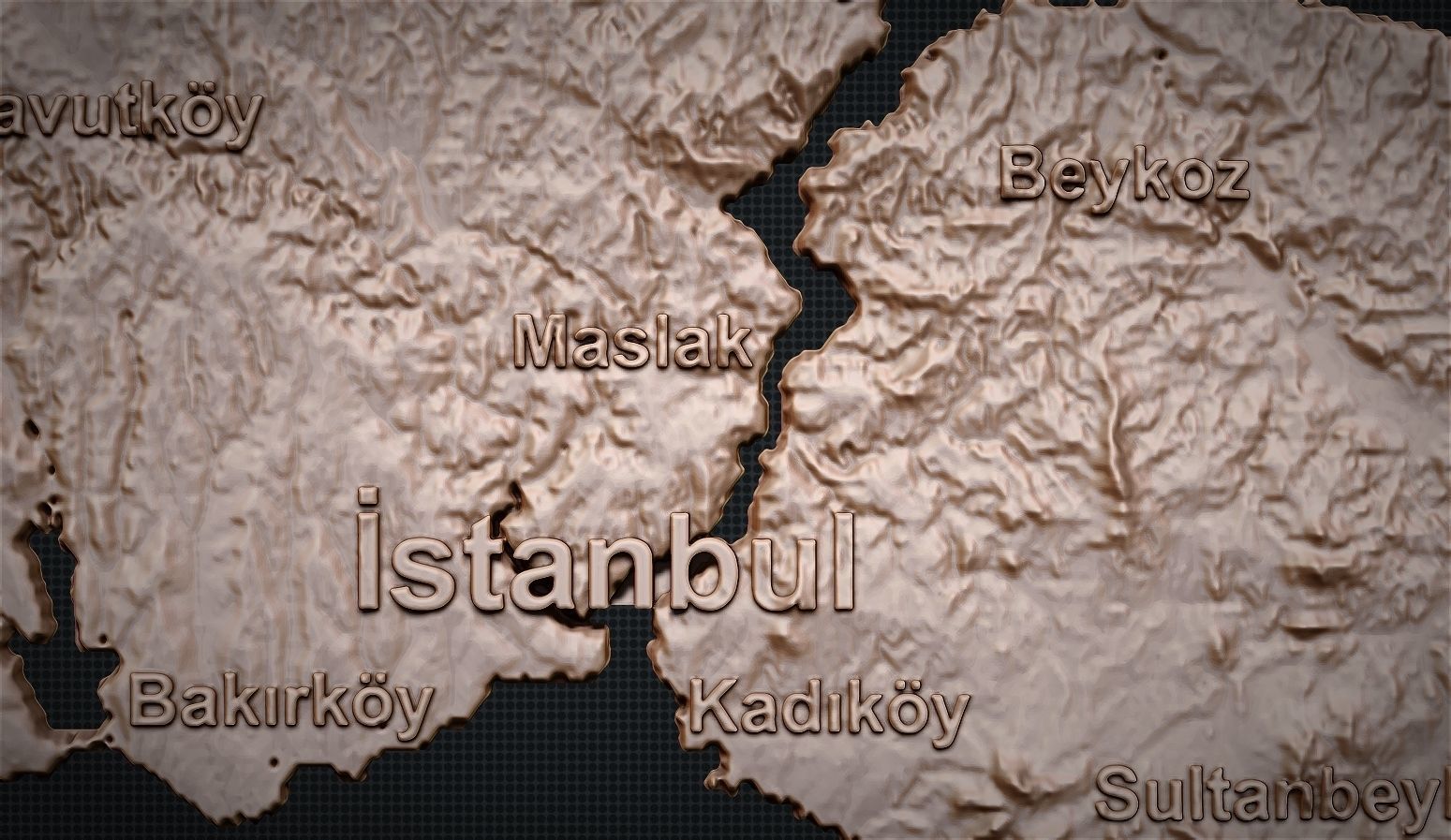 Istanbul City 3d map 3D model 3D printable | CGTrader
