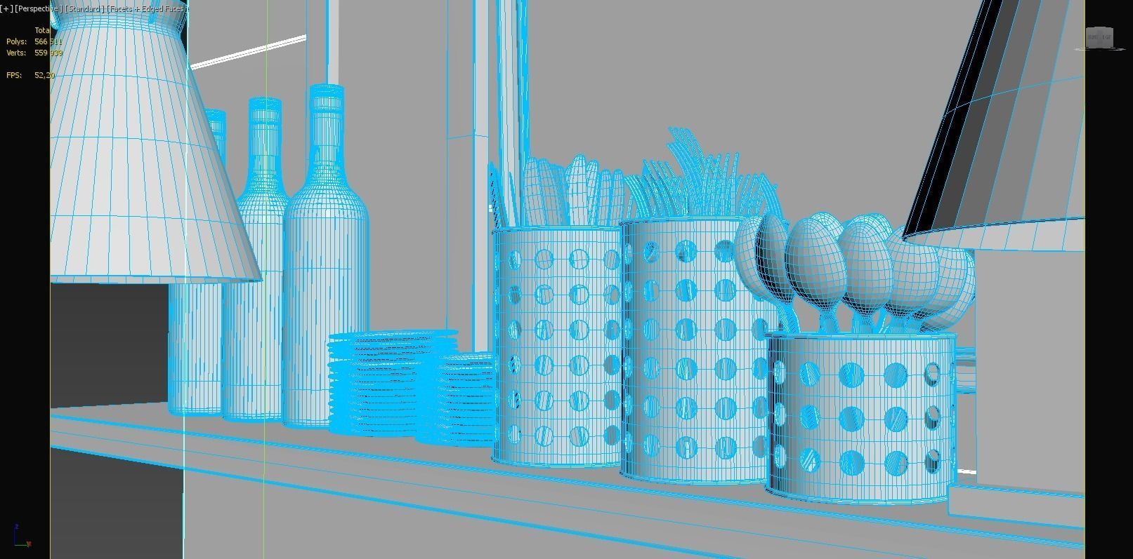 Coffee machine scene 3D model | CGTrader