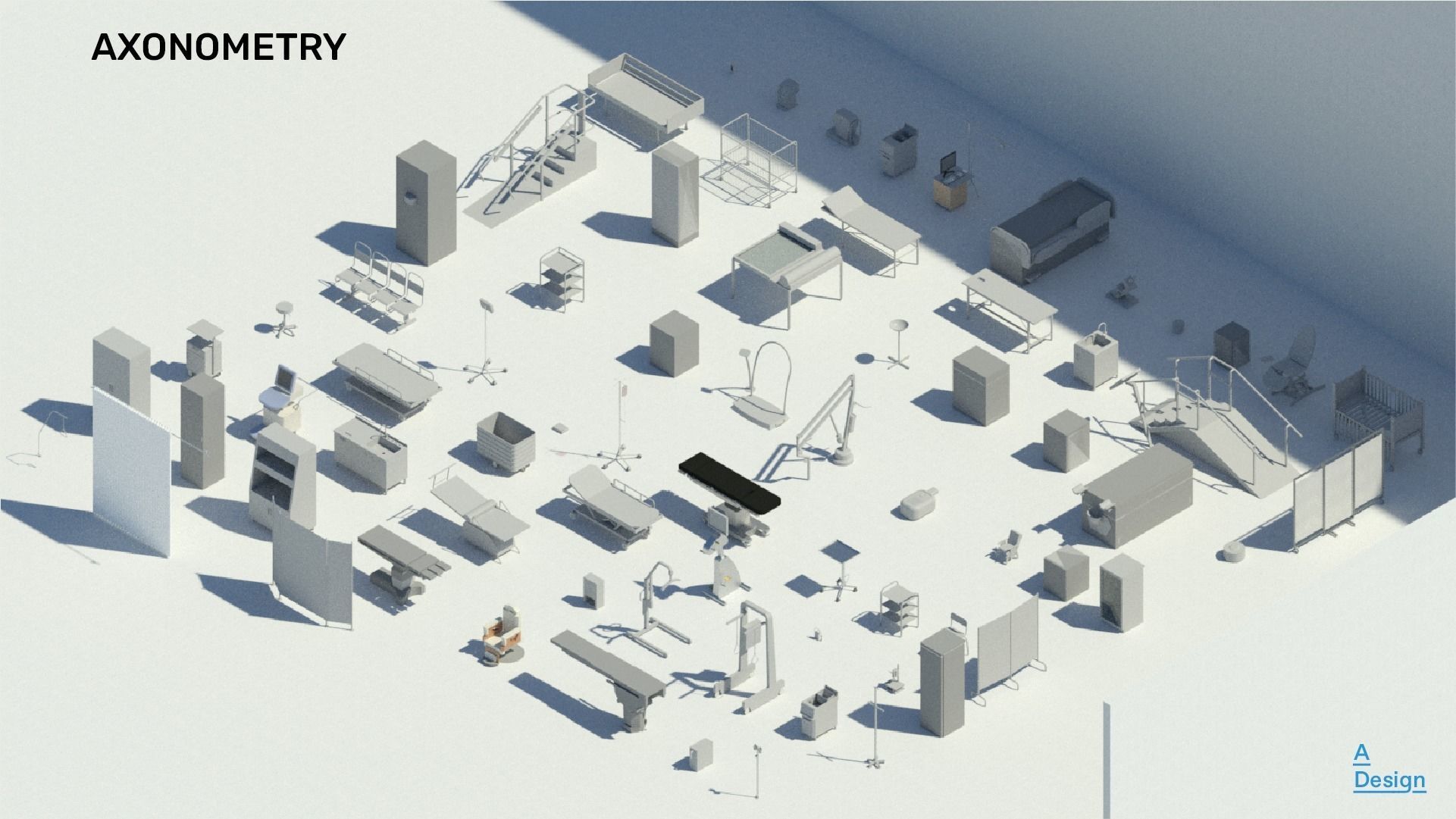 Medical equipment - Pack of revit families 3D model | CGTrader