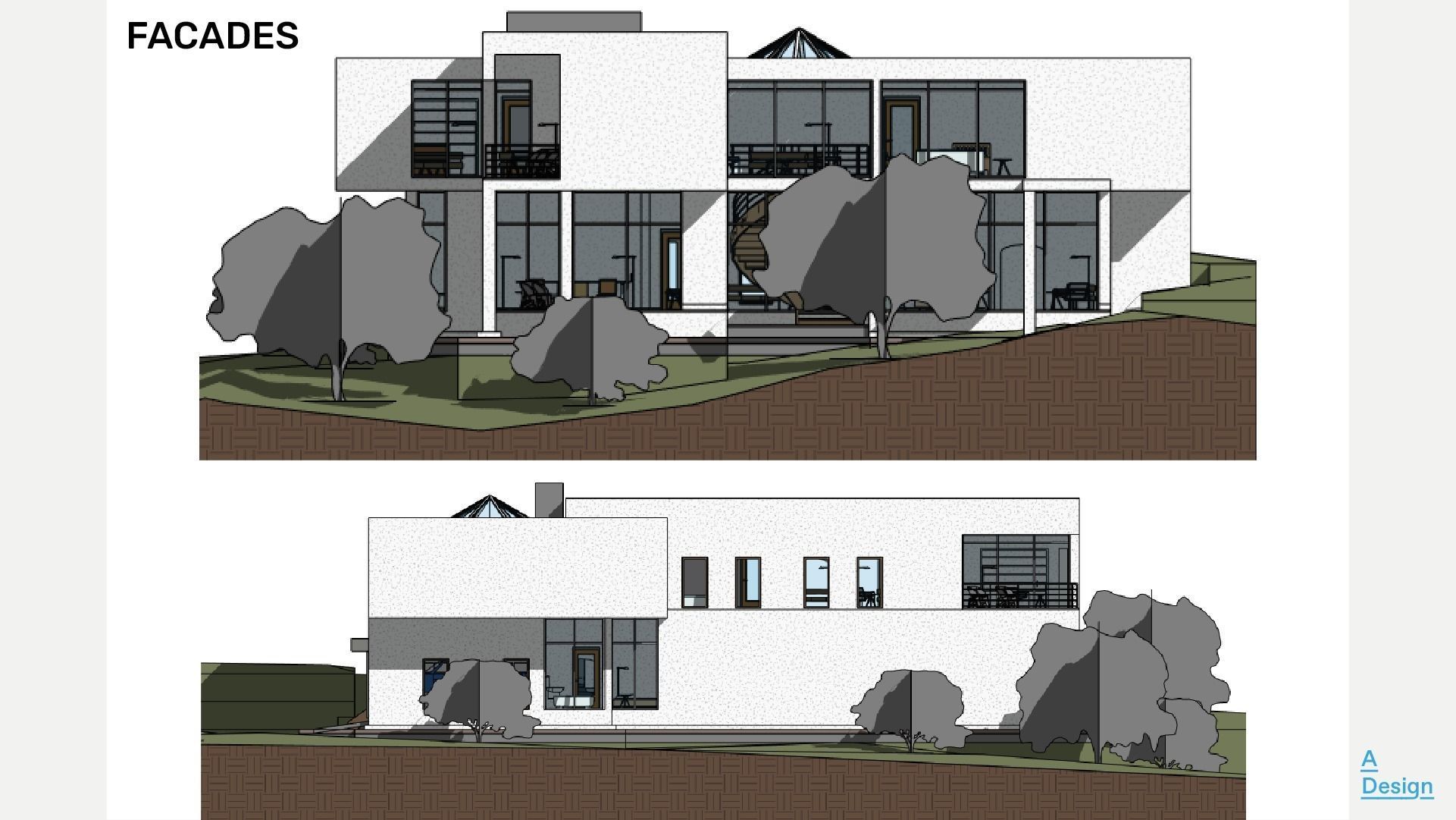 Modern house - Revit 3D model | CGTrader