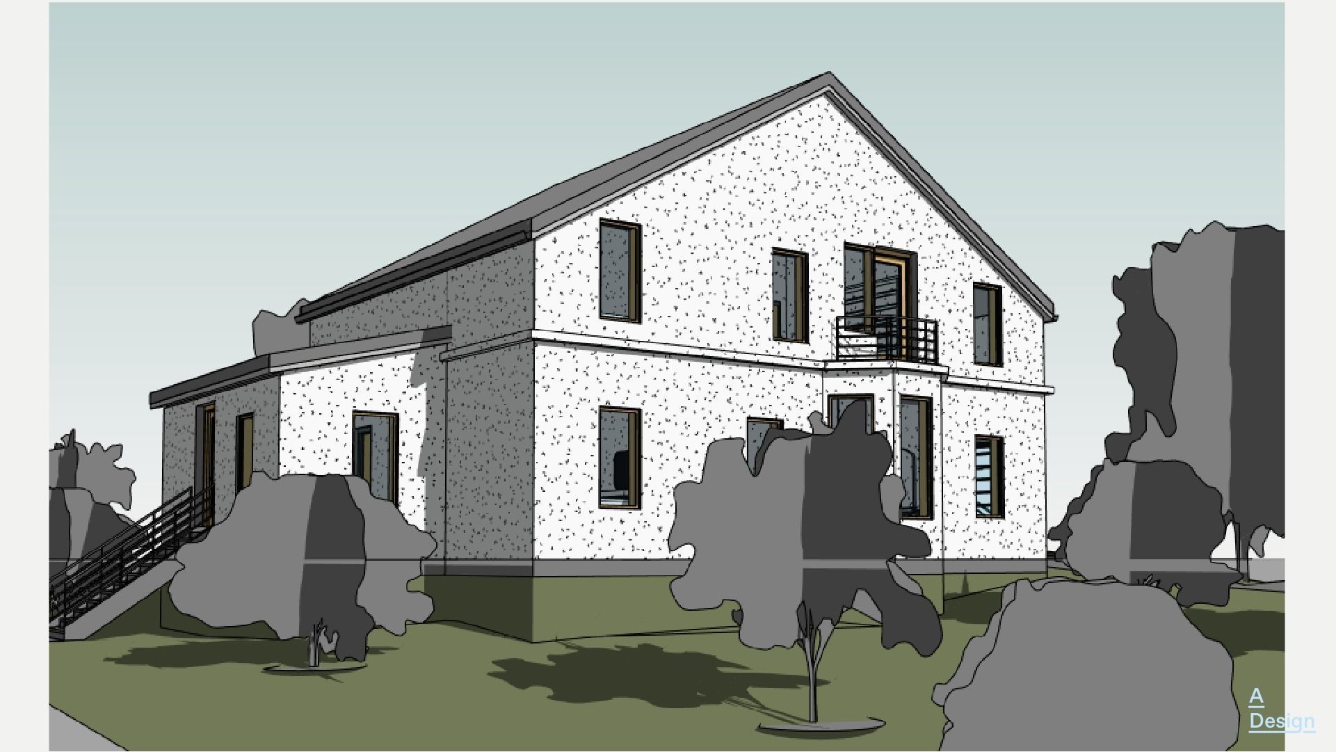 Normal house - Revit 3D model | CGTrader