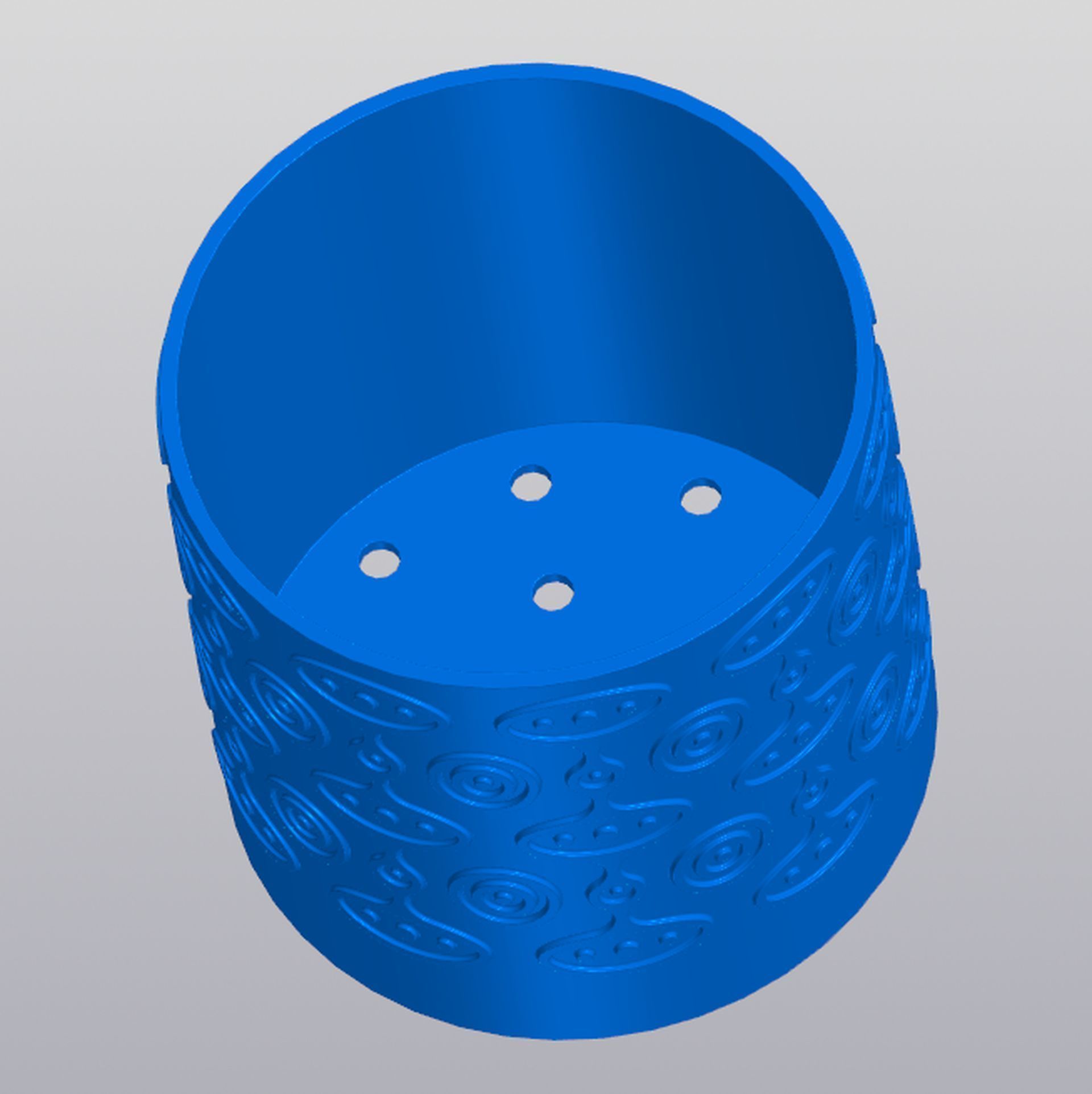 Fresh patterned planter 3D model 3D printable | CGTrader