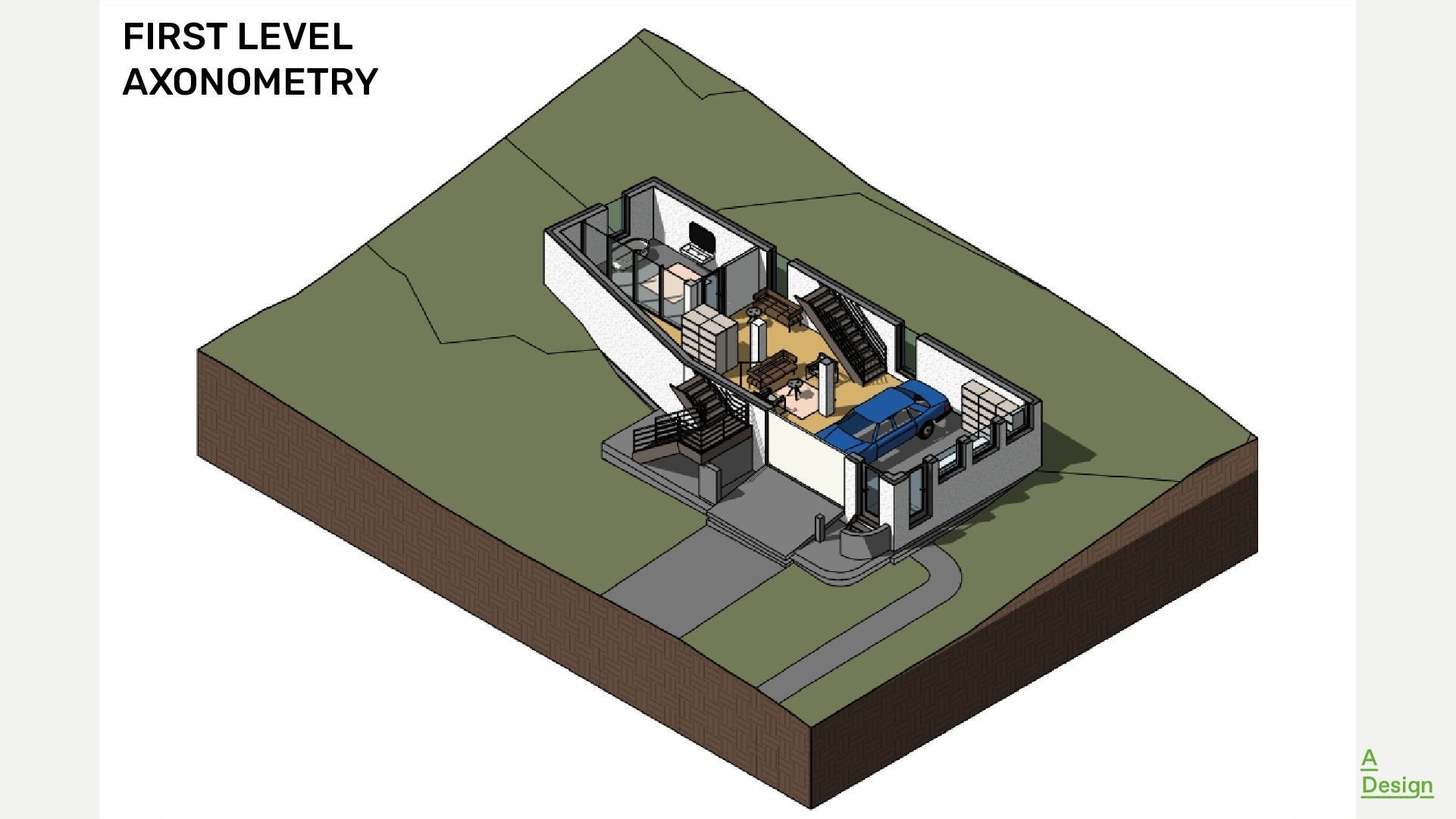 U-house - Revit 3D model | CGTrader