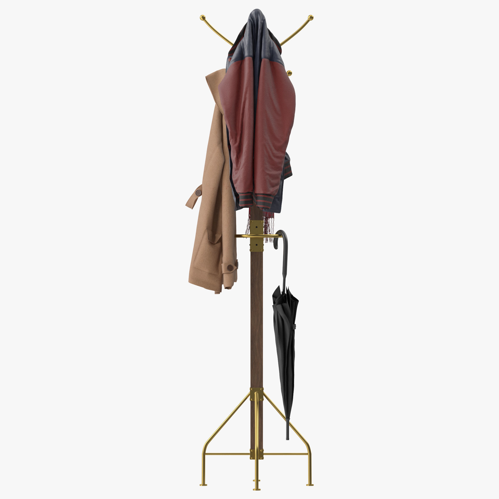 Butler Specialty Logan Square Coat Rack 3D model | CGTrader