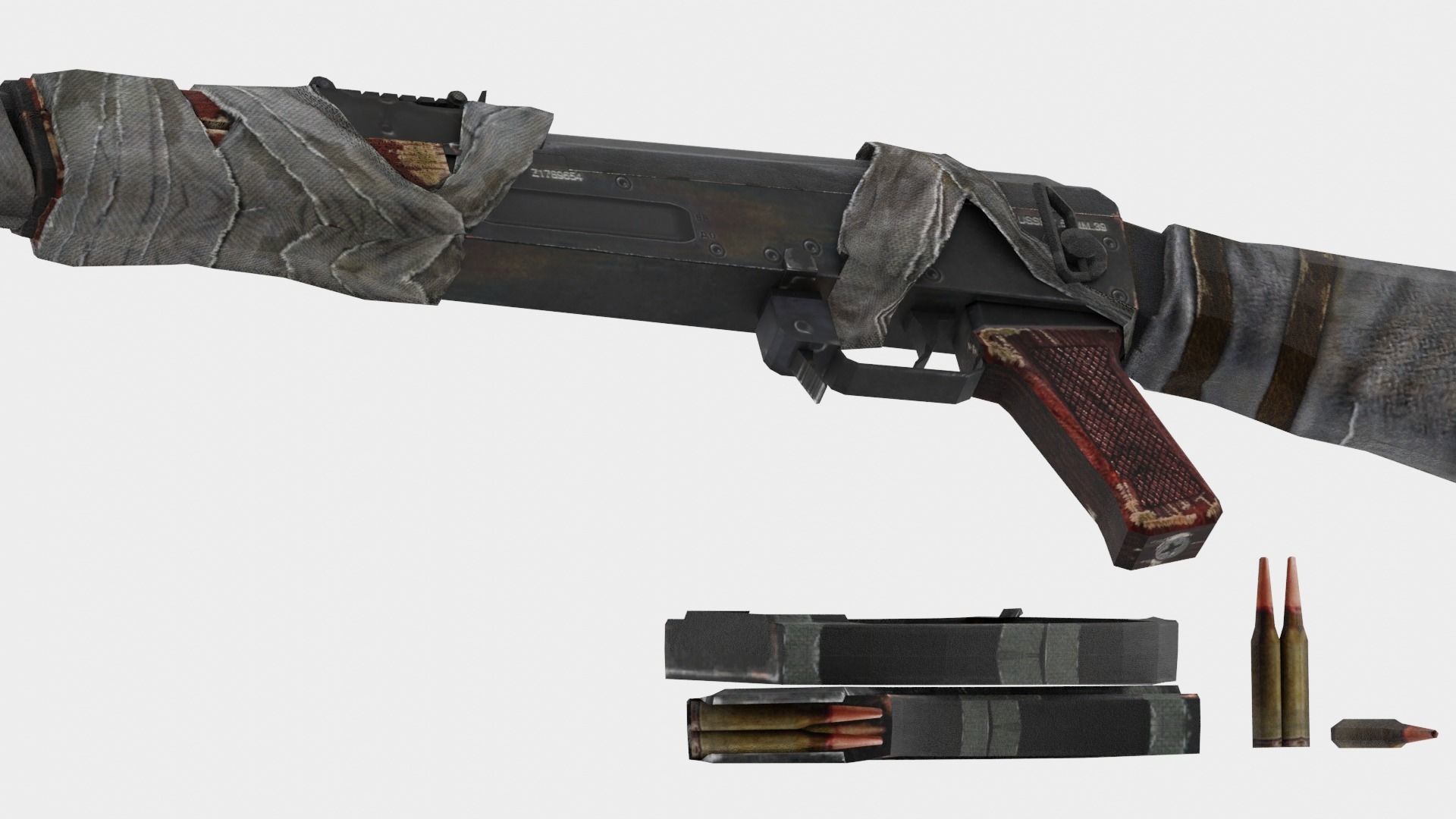 3D model akm riffle VR / AR / low-poly | CGTrader