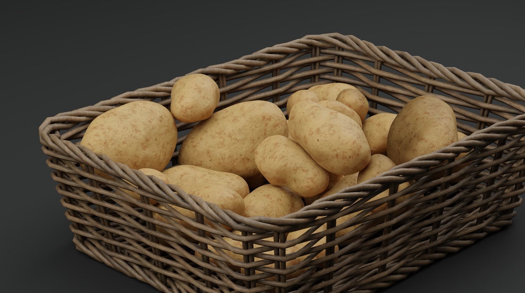3D model Potato VR / AR / low-poly | CGTrader