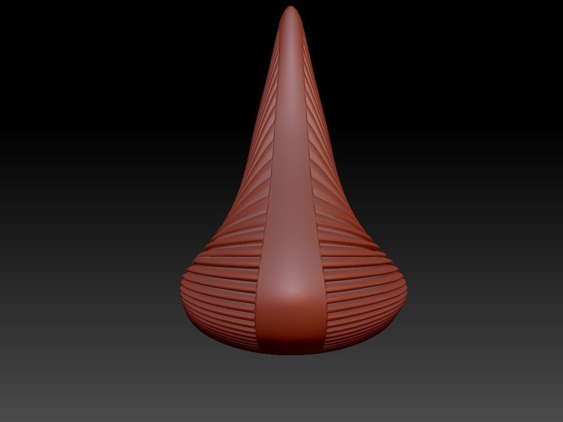 PYRAMID STRIPED SWIRL BENDY SHAPE 3D model 3D printable | CGTrader
