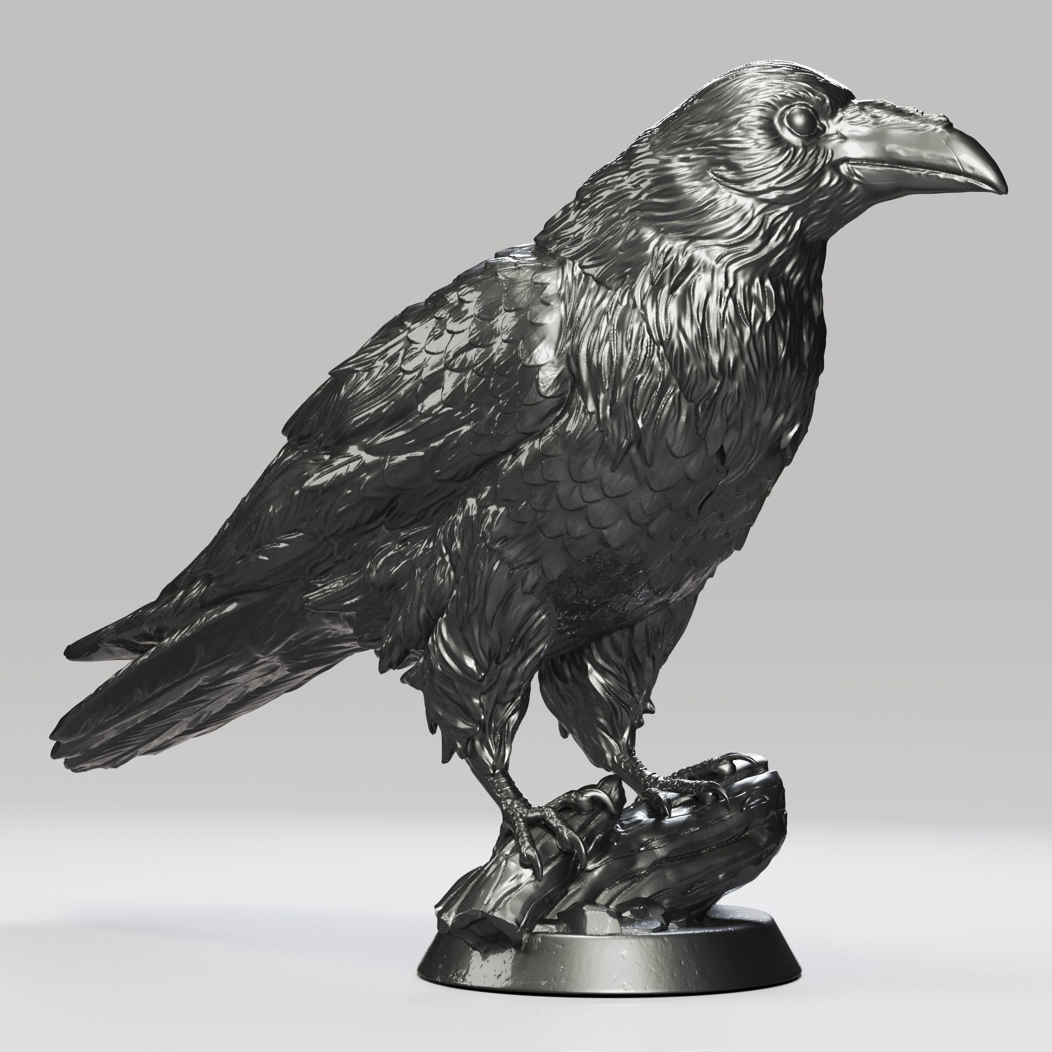Raven 3D model 3D printable | CGTrader