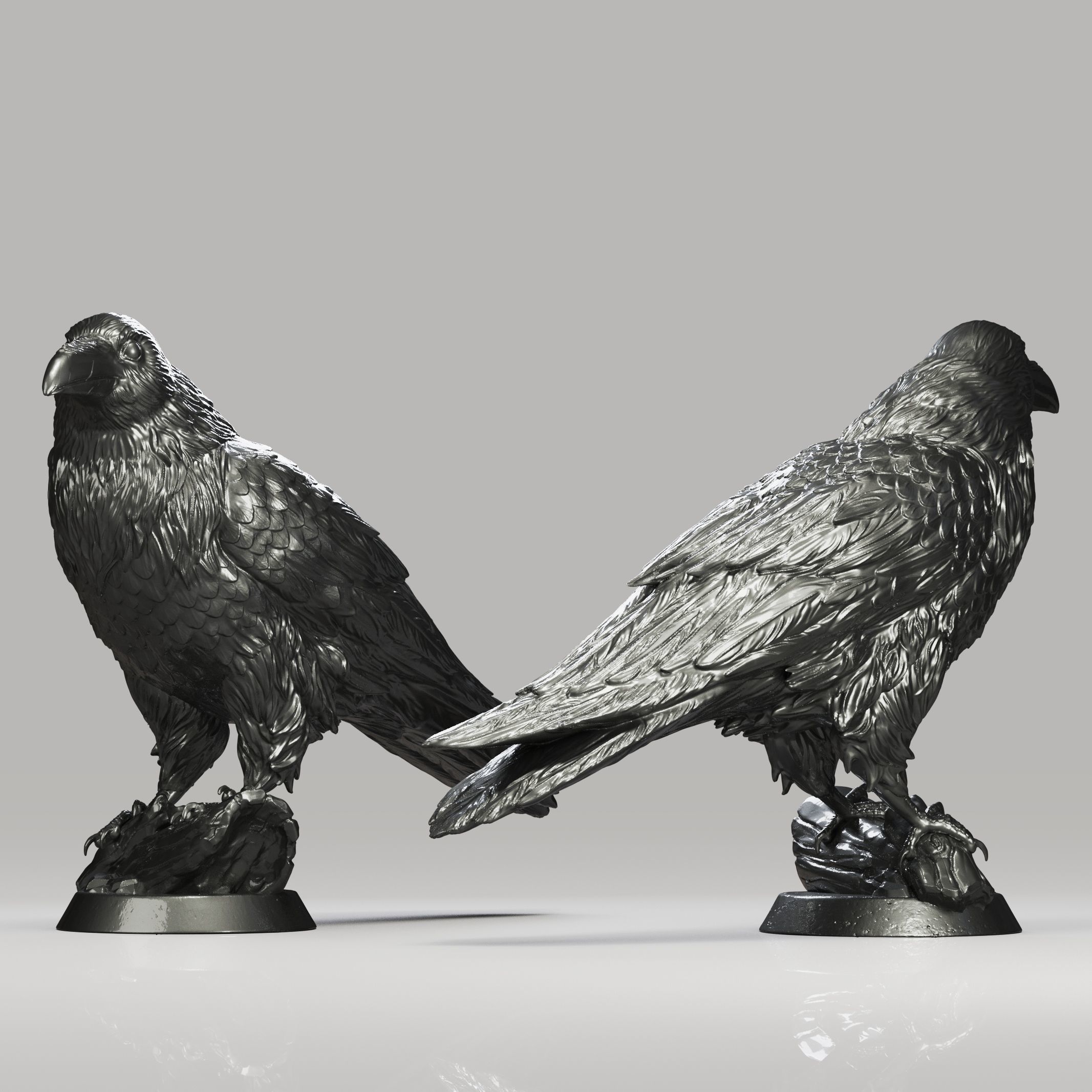 Raven 3D model 3D printable | CGTrader