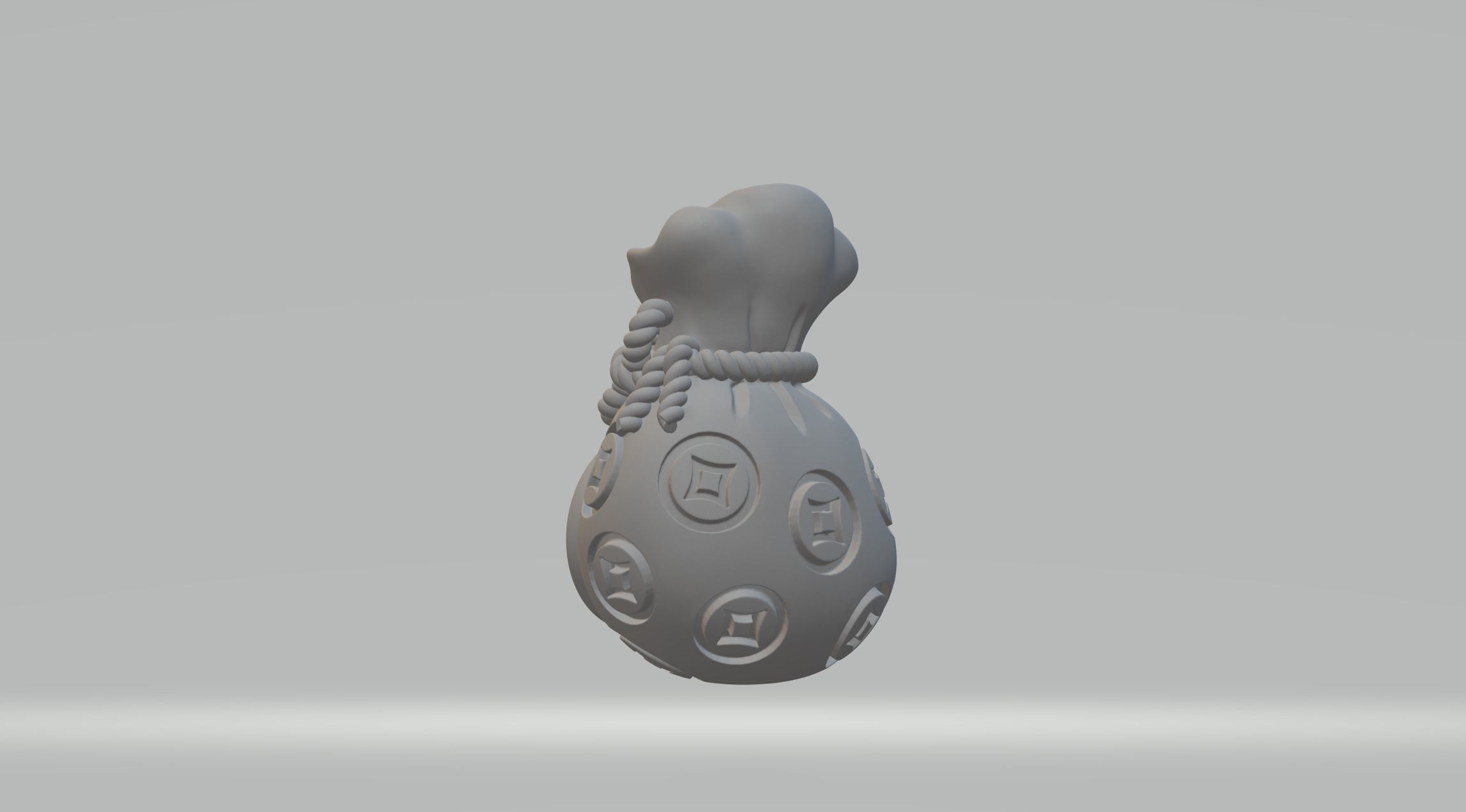 Lucky Money Bag 3D model 3D printable | CGTrader