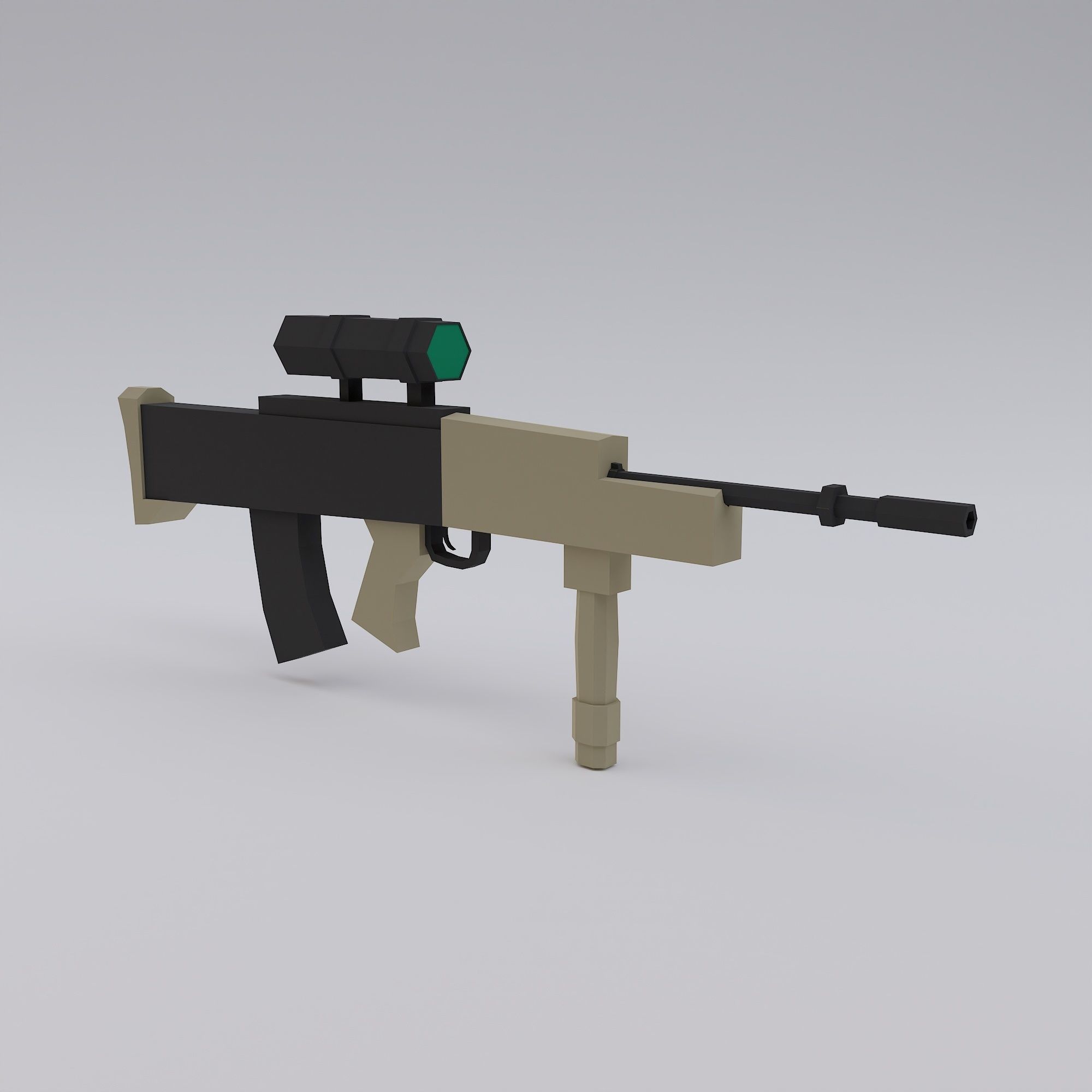 3D model SA80 assault rifle gun VR / AR / low-poly | CGTrader