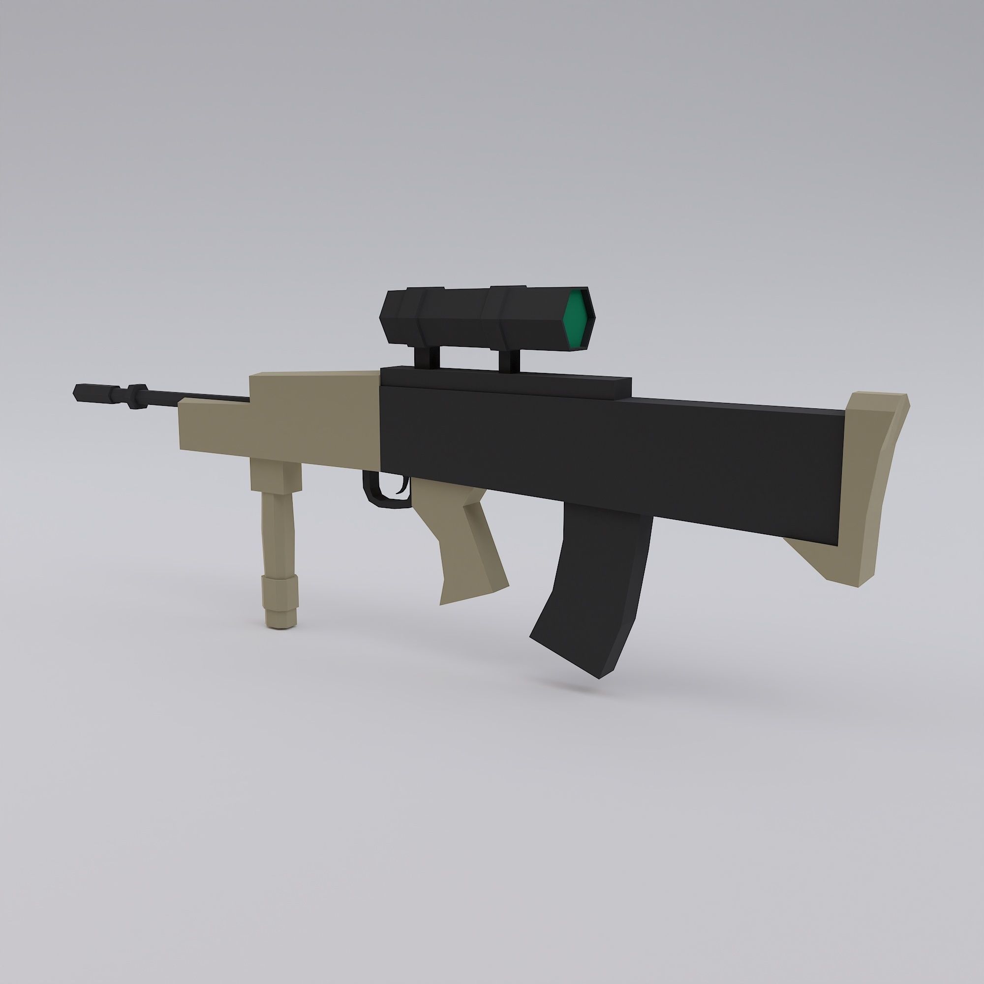 3D model SA80 assault rifle gun VR / AR / low-poly | CGTrader